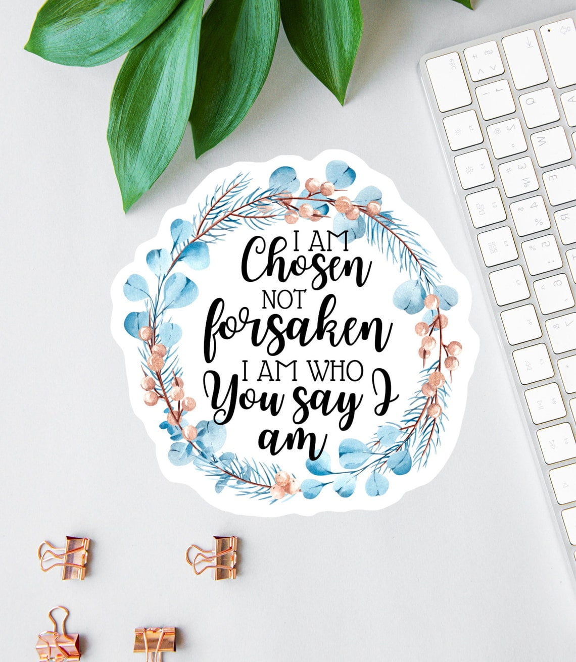 StickerCraft I Am Chosen, Affirmation ers, Clear Laptop er, Water ...