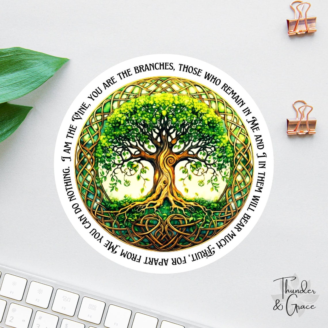 StickerCraft I Am The Vine er, Saves er, Celtic Tree Of Life Decal ...