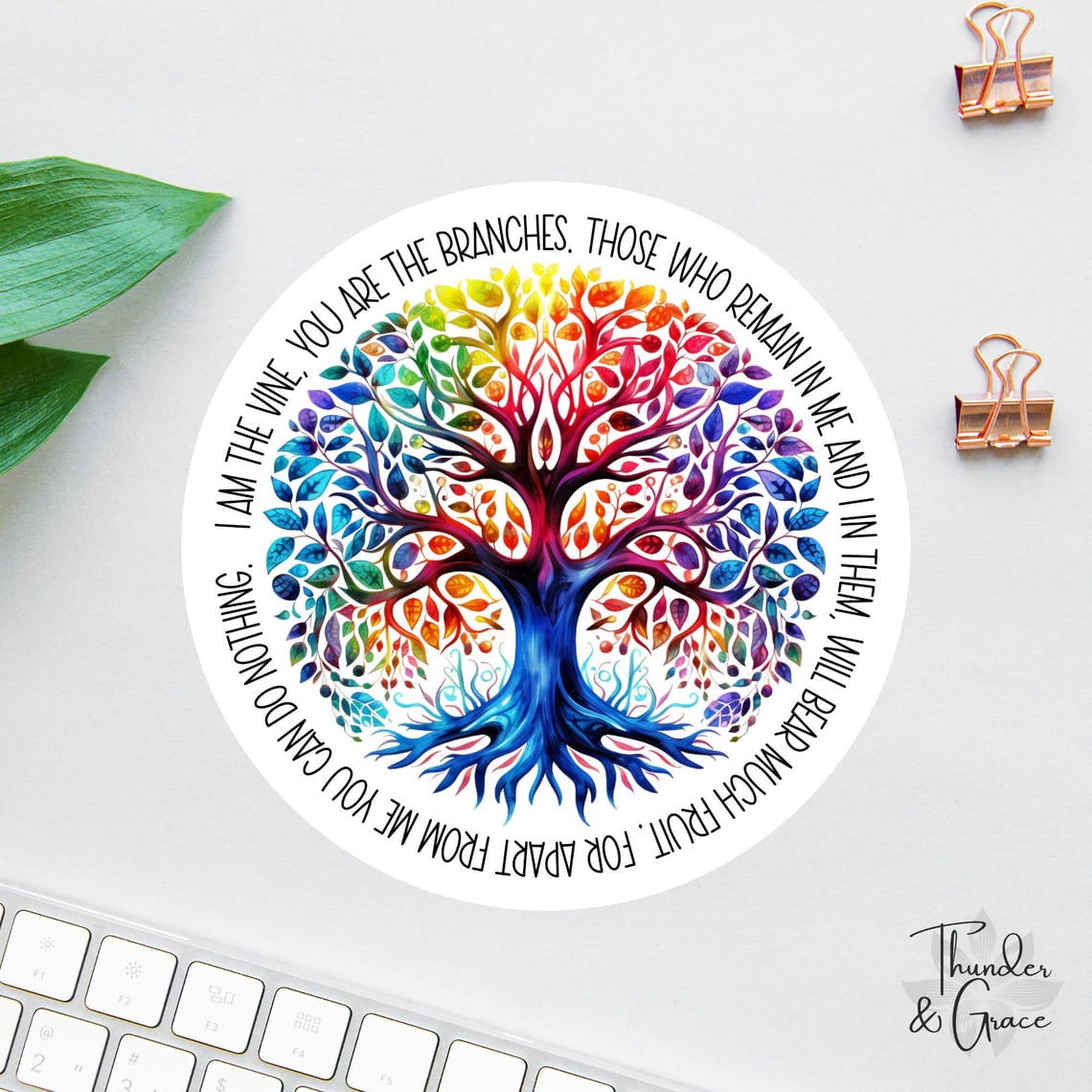 StickerCraft I Am The Vine er, Saves er, Rainbow Tree Of Life ...