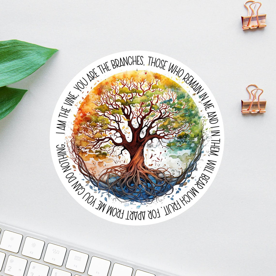 StickerCraft I Am The Vine er, Saves er, Rainbow Tree Of Life Decal ...