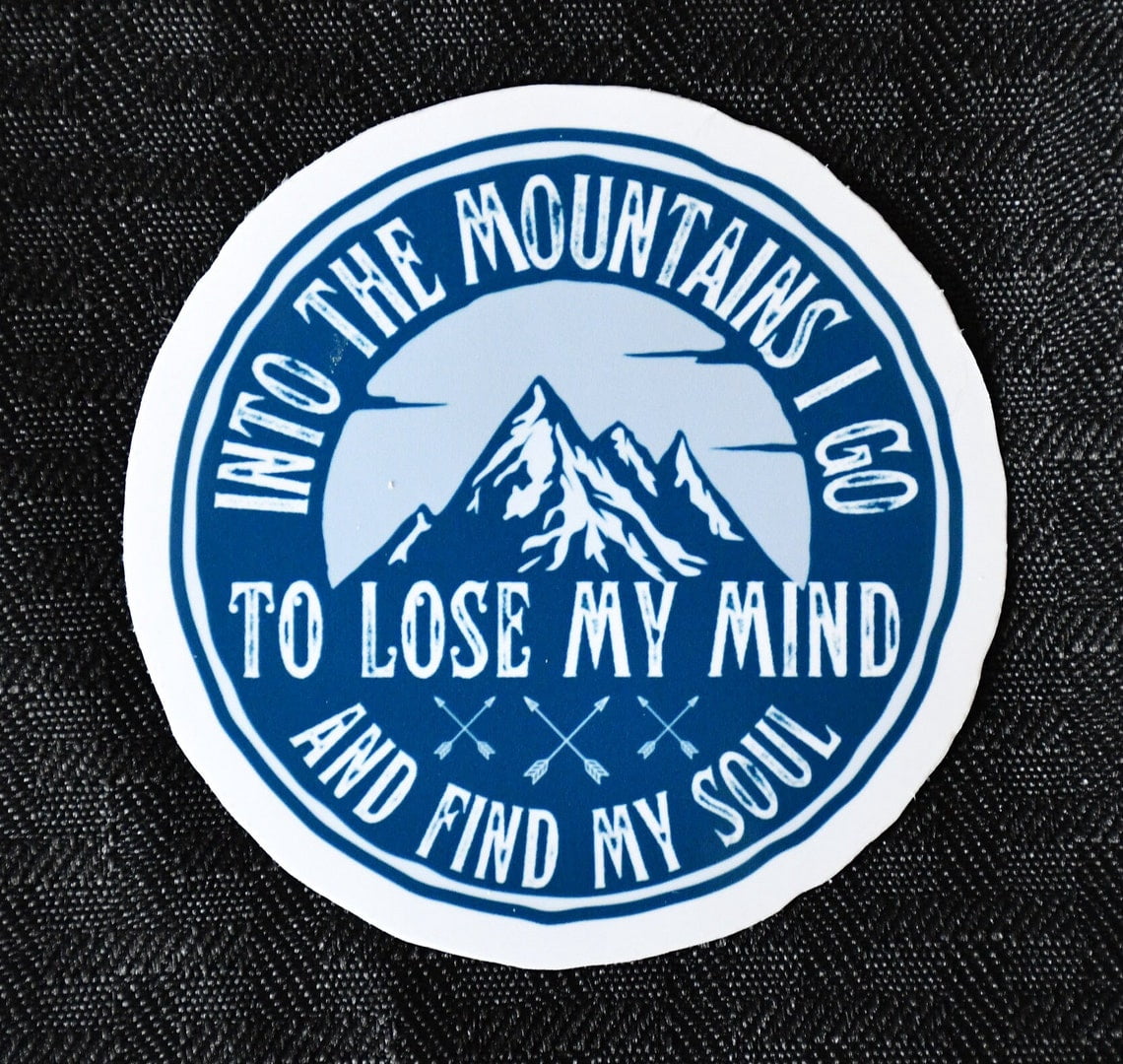 StickerCraft John Muir Quote ers And Magnets | Blue Mountains Laptop ...