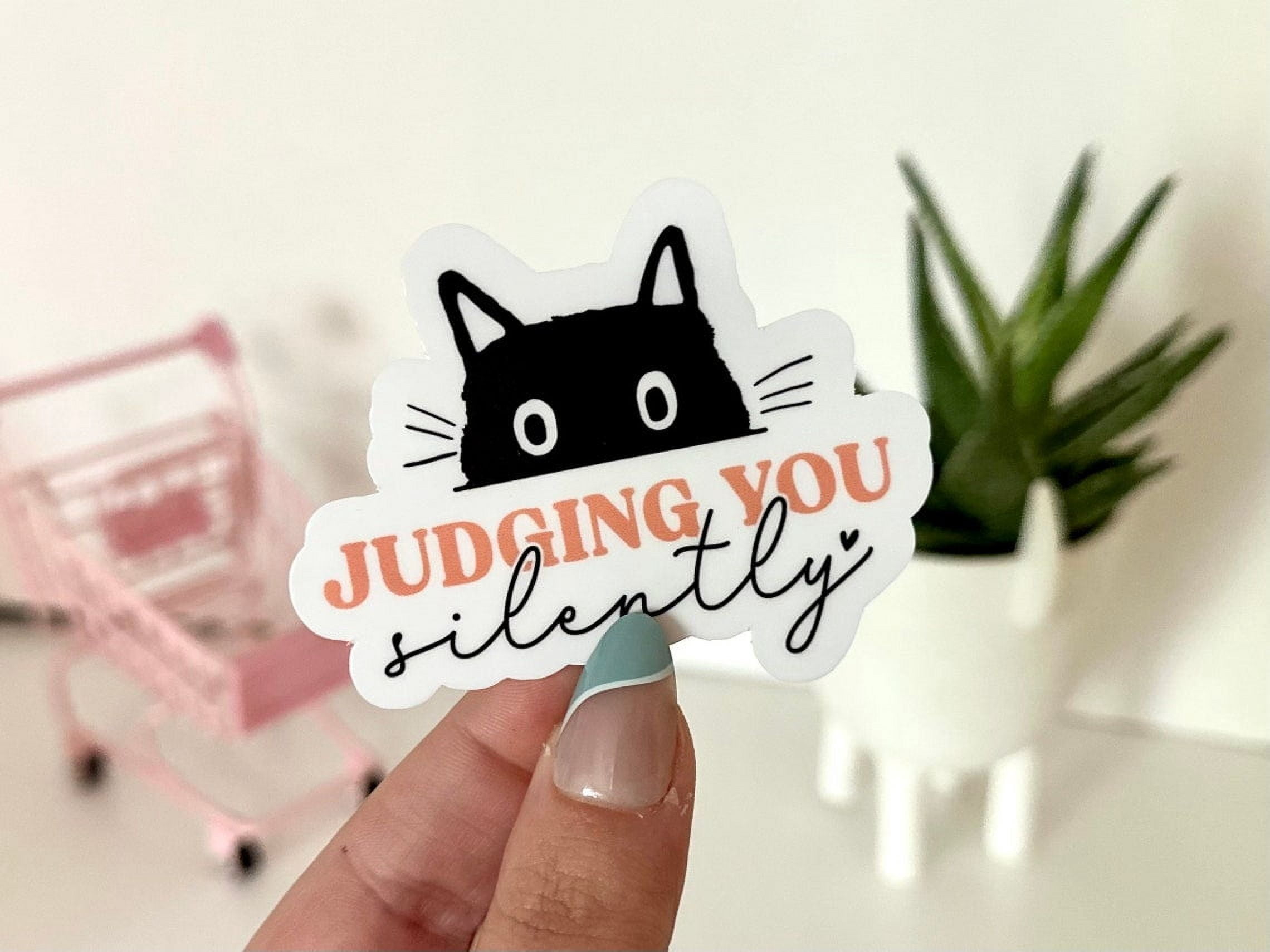 StickerCraft Judging You Silently Waterproof er - Laptop Decals ...