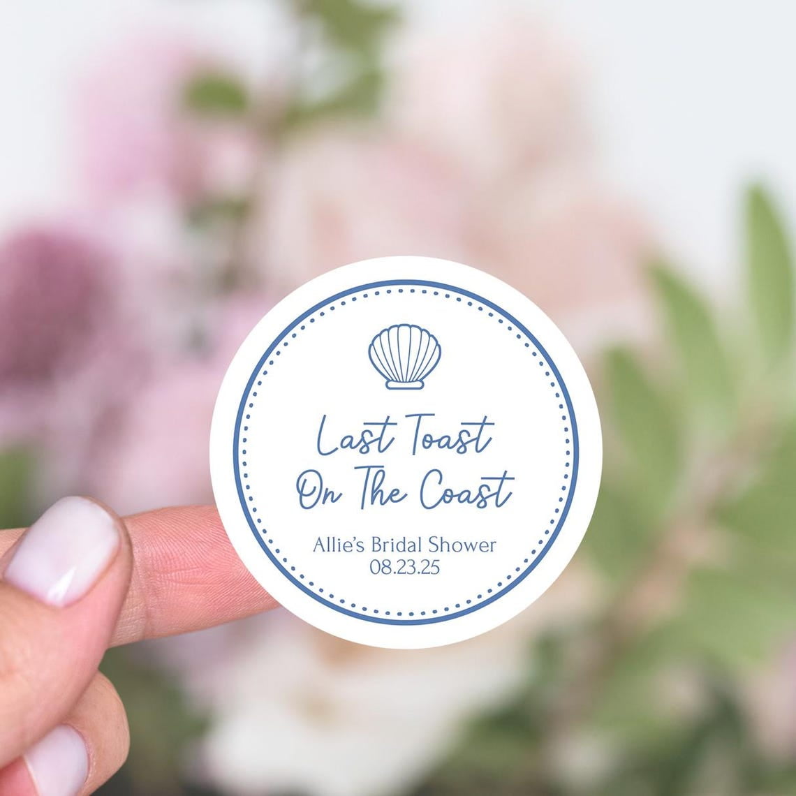 StickerCraft Last Toast On The Coast Ers, Coastal Bridal Shower Favors ...