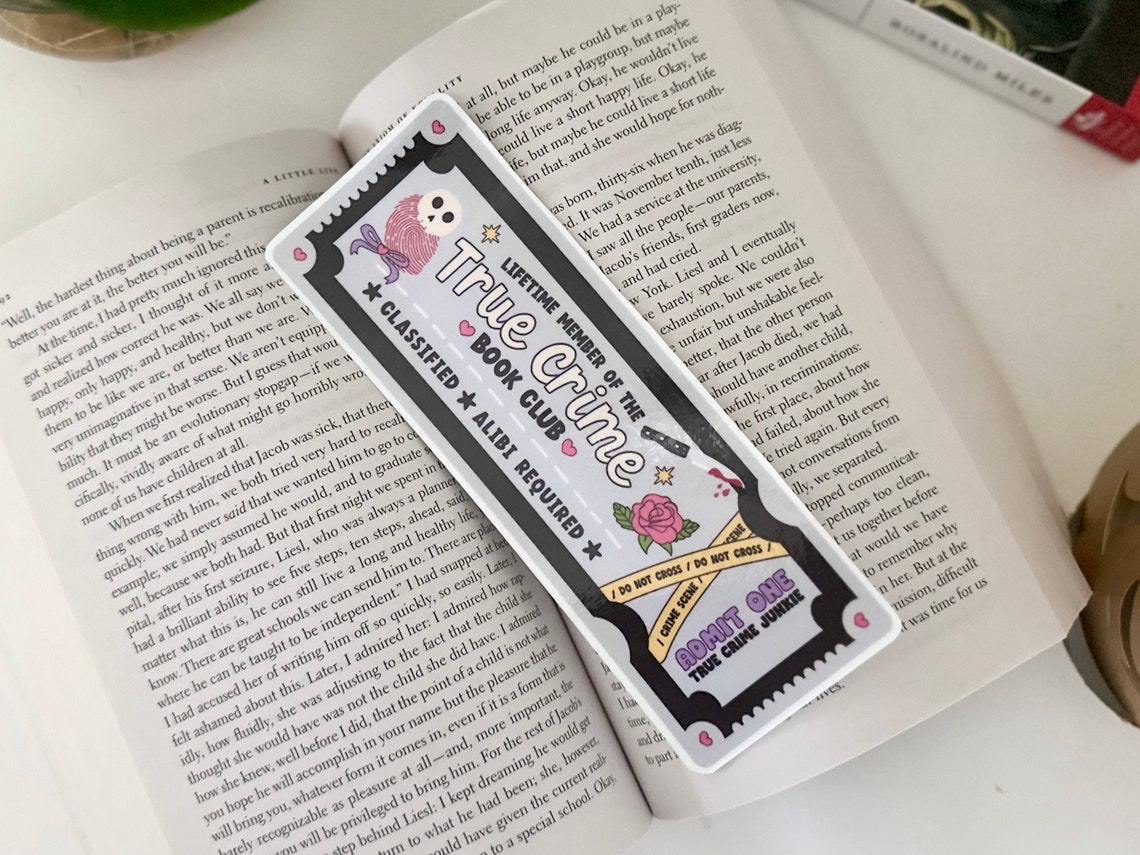StickerCraft Lifetime Member of the True Crime Book Club Bookmark er ...