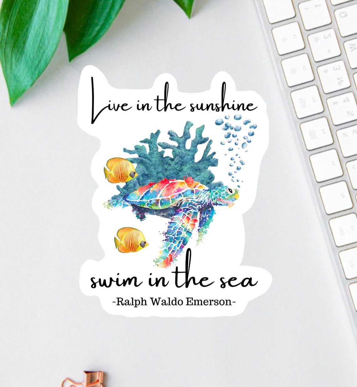 StickerCraft Live In The Sunshine er, Ralph Waldo Emerson Quote, Gifts ...