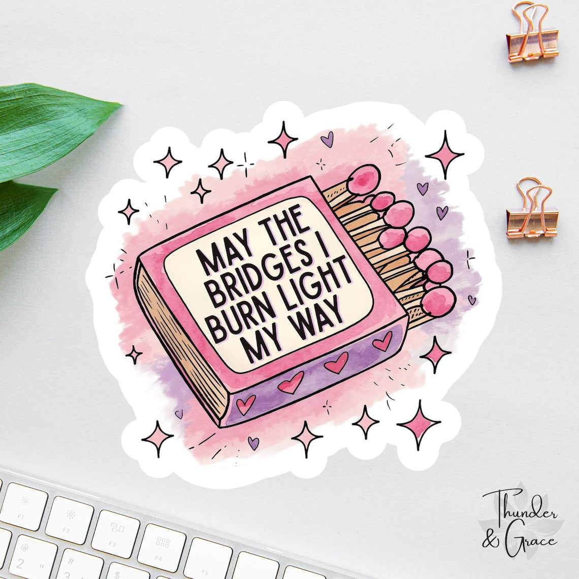 StickerCraft May The Bridges I Burn, Light My Way er, Matchbook er ...