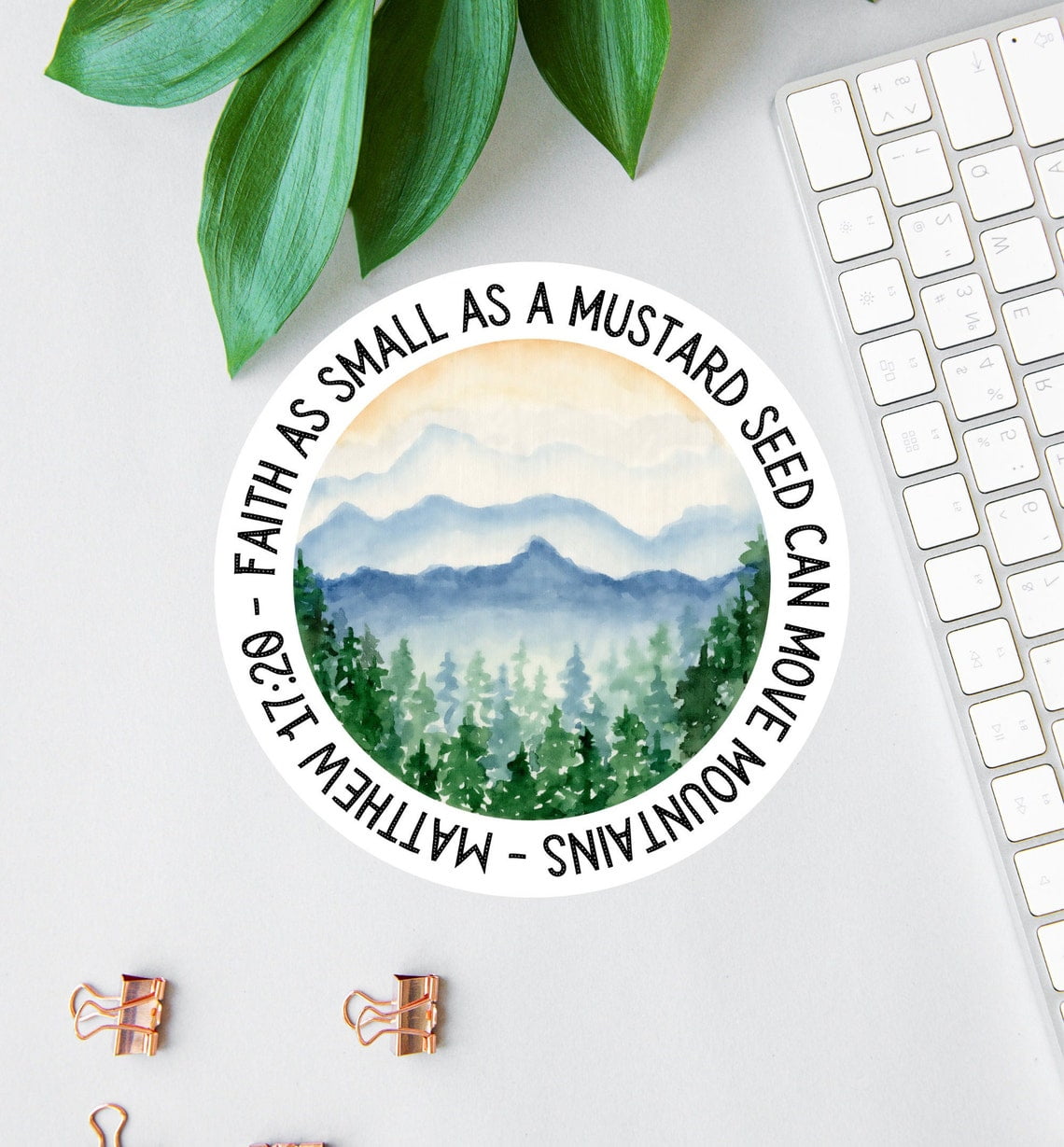 StickerCraft Mustard Seed Faith er, Affirmation ers, Clear Laptop er ...