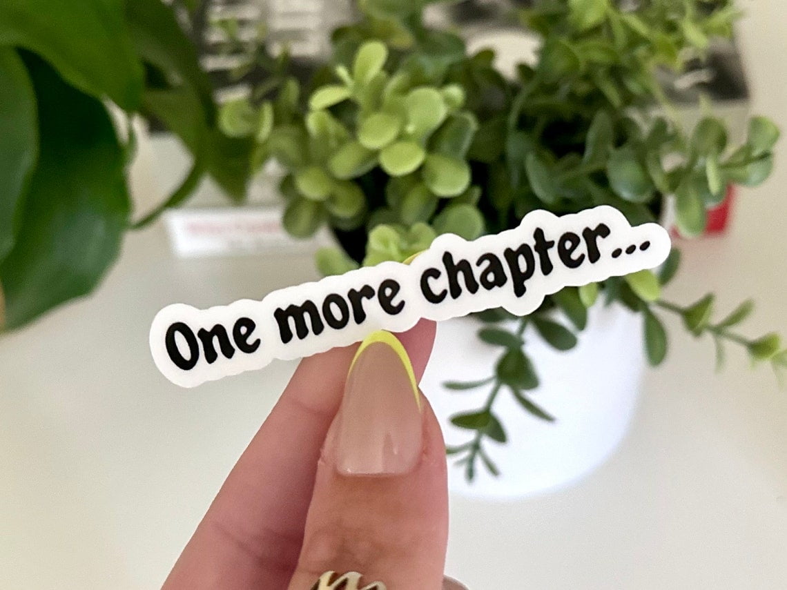 StickerCraft One More Chapter Waterproof er, Book ers, Gifts for ...