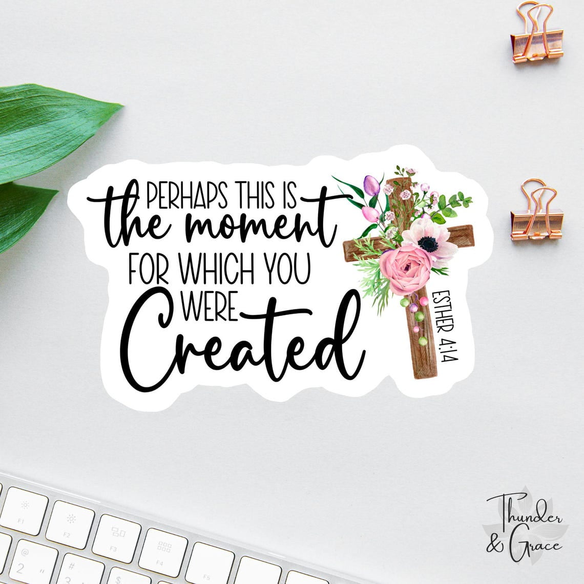 StickerCraft Perhaps This Is The Moment er, Esther 4 14, Affirmation ...