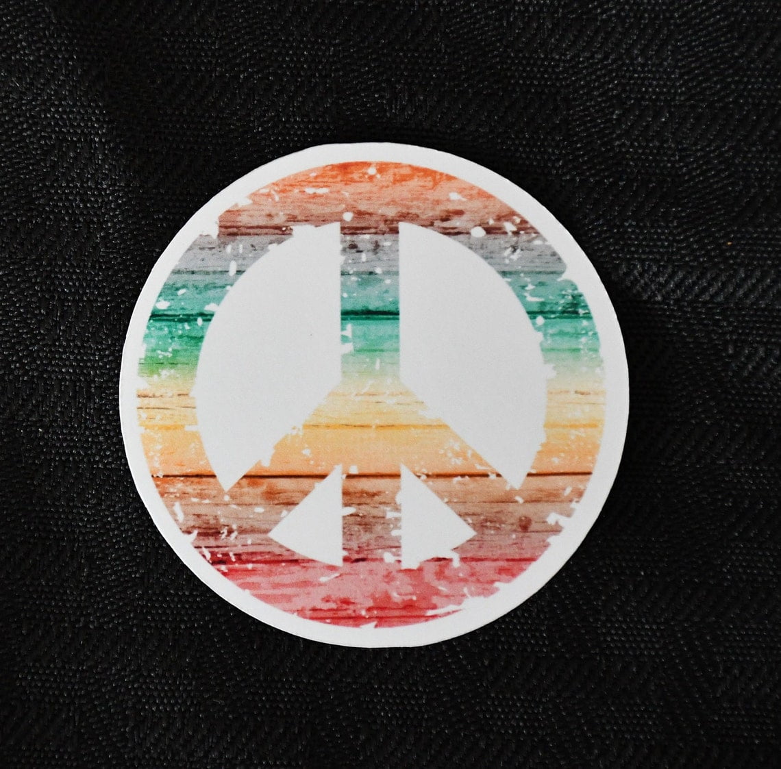 StickerCraft Rainbow Peace Sign Water Bottle er | Rainbow Laptop Decal ...