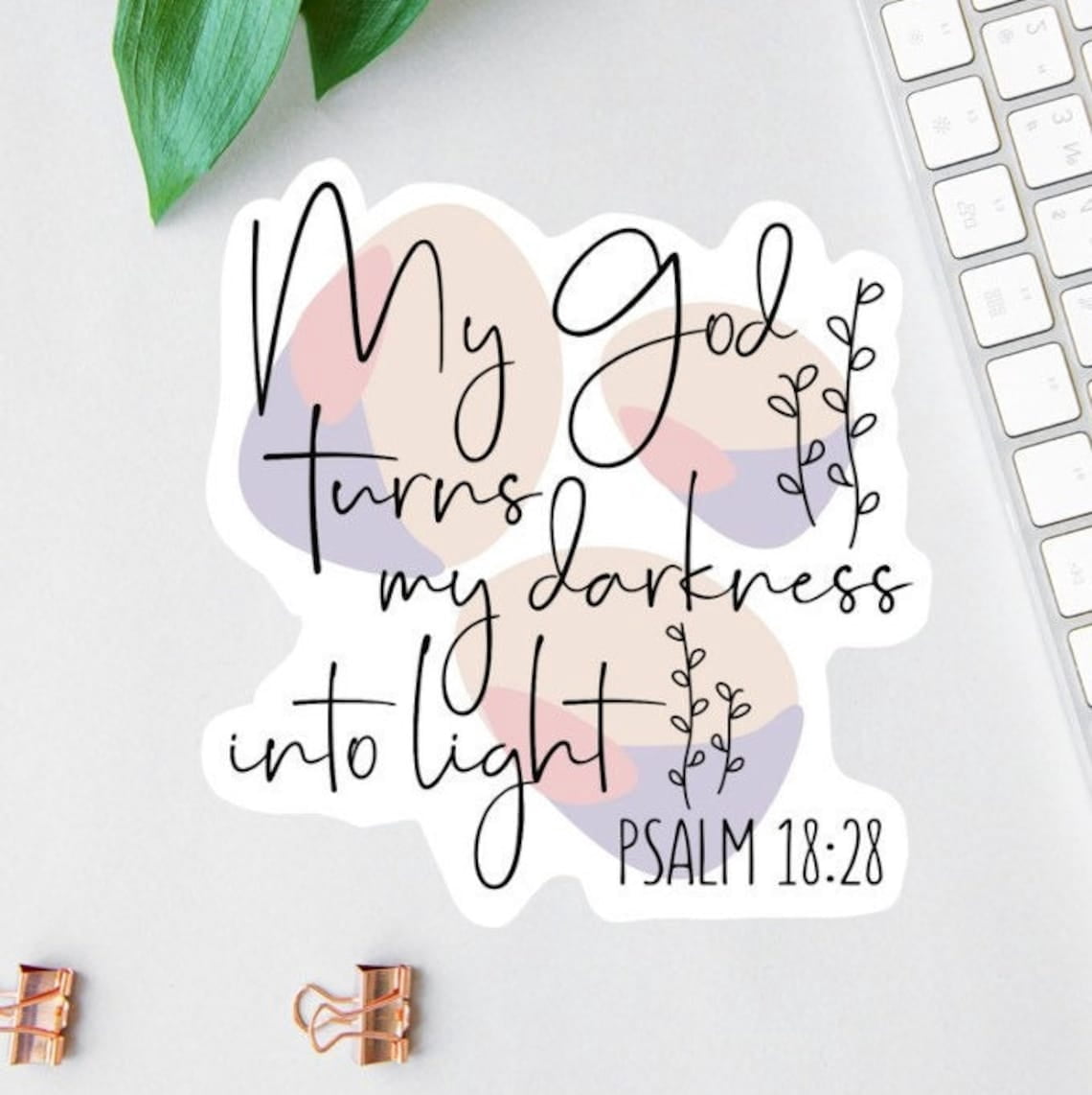 StickerCraft Scripture er, Psalm 18 ers, Laptop er, Water Bottle Label ...