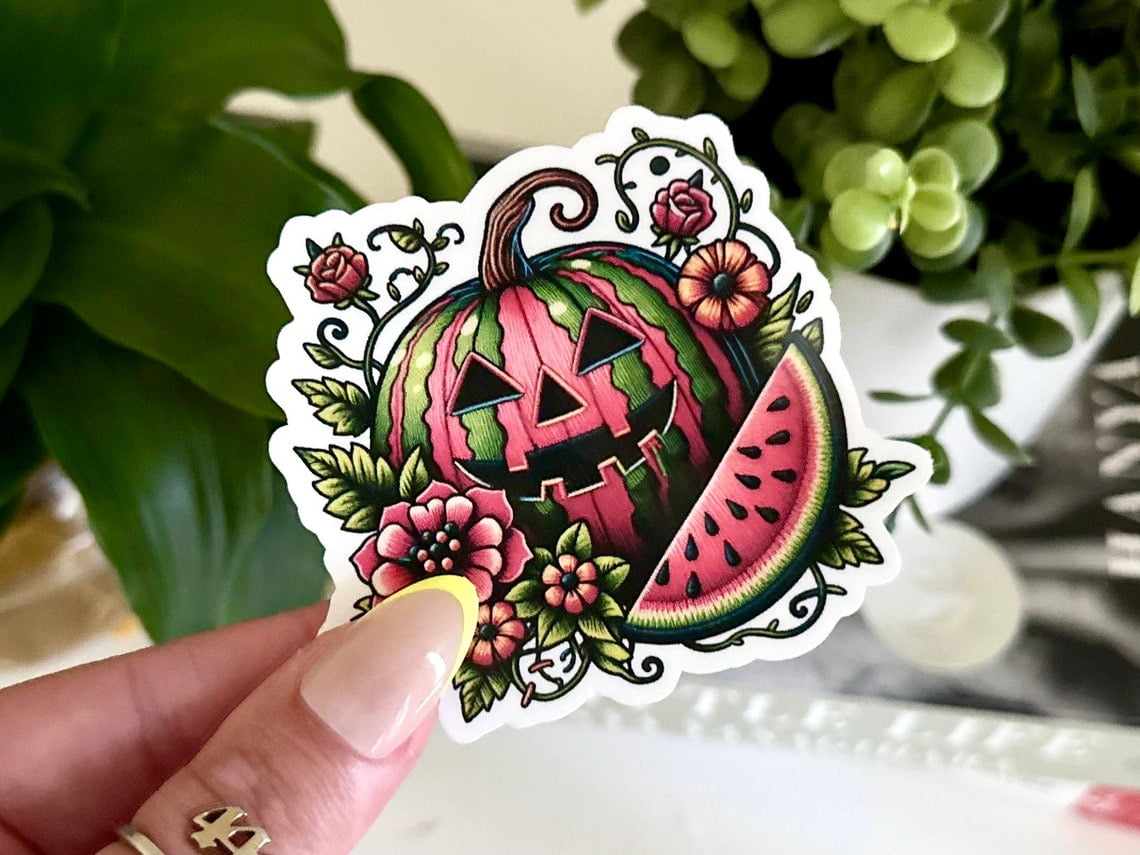 StickerCraft Spooky Watermelon Waterproof er, ers, Spooky Decals, Gifts ...