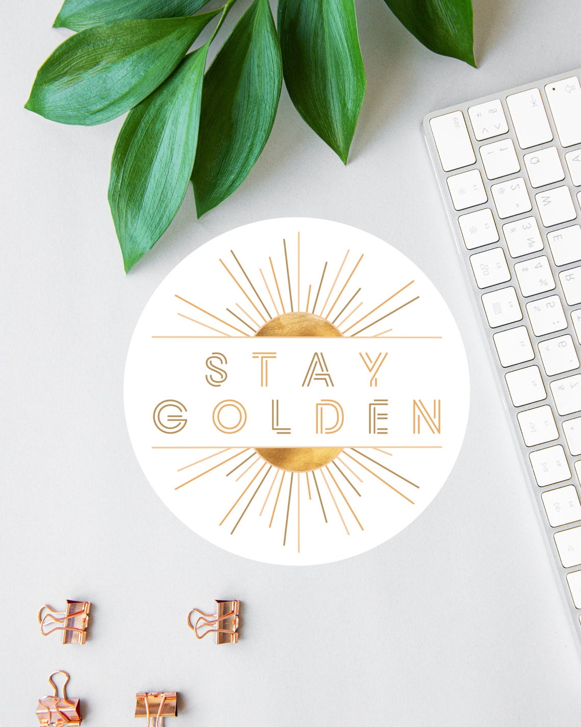 StickerCraft Stay Golden Decal, Boho Sunshine Laptop er, Mindfulness ...
