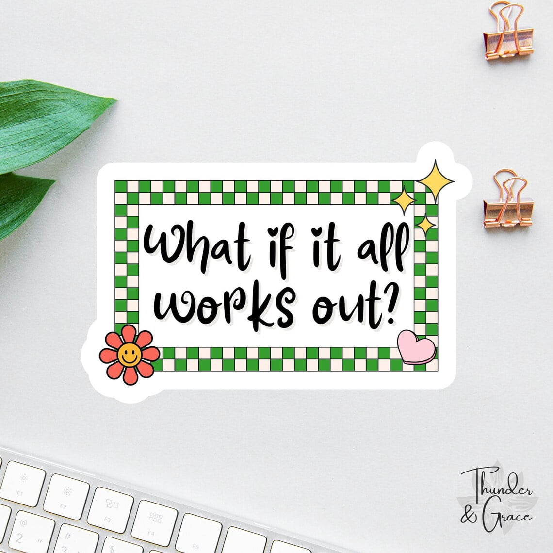 StickerCraft What If It All Works Out er Or Magnet, Anxiety er ...