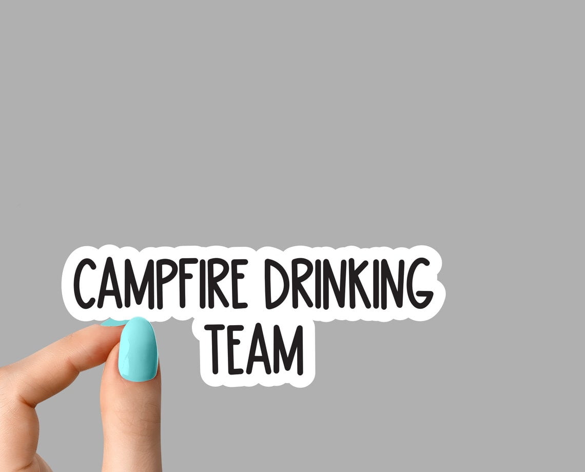 StickerCraft campfire team ers, camping ers, mountain camping laptop decals, camp tumbler ers ...