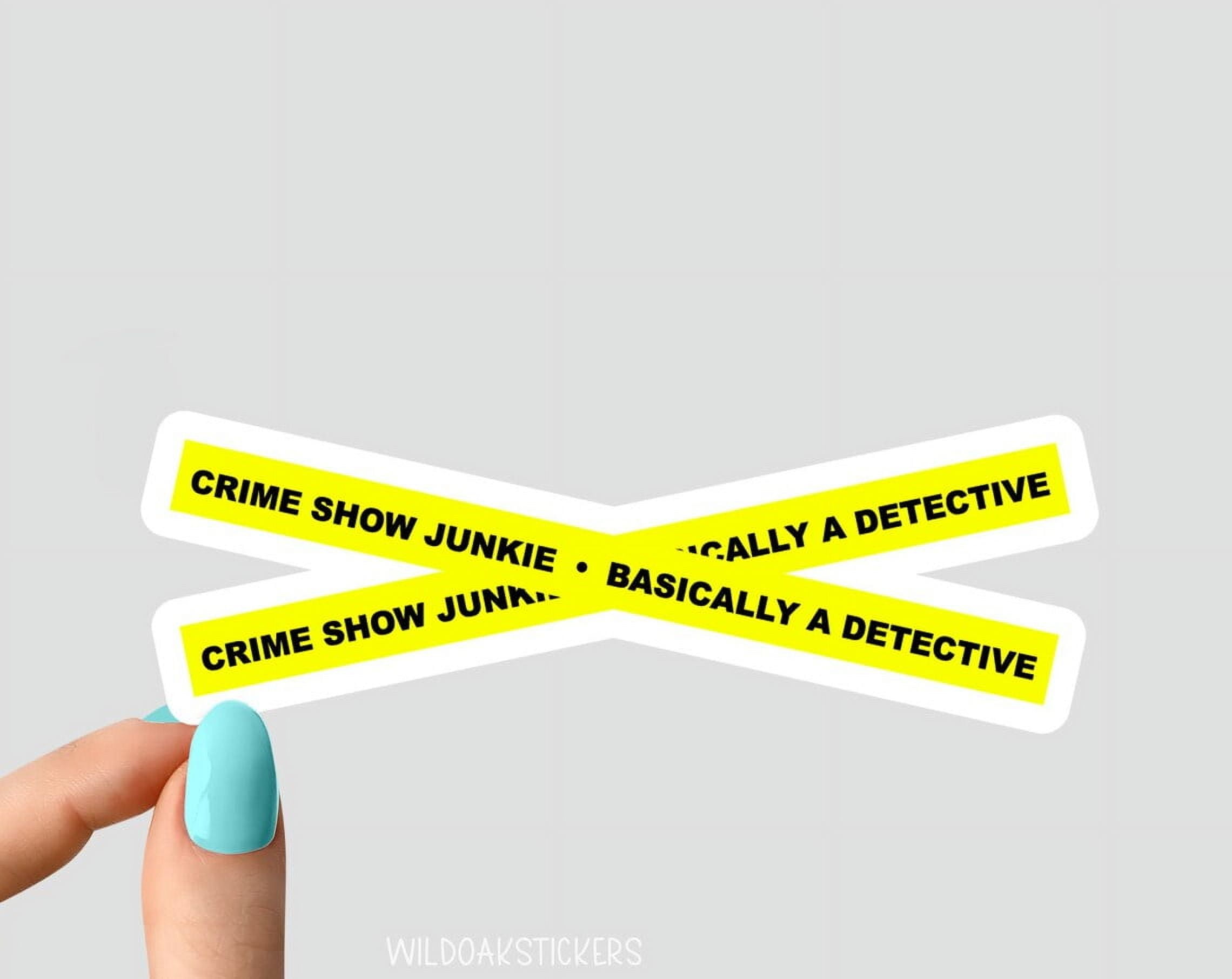 StickerCraft crime show junkie crime scene tape ers, true crime ...
