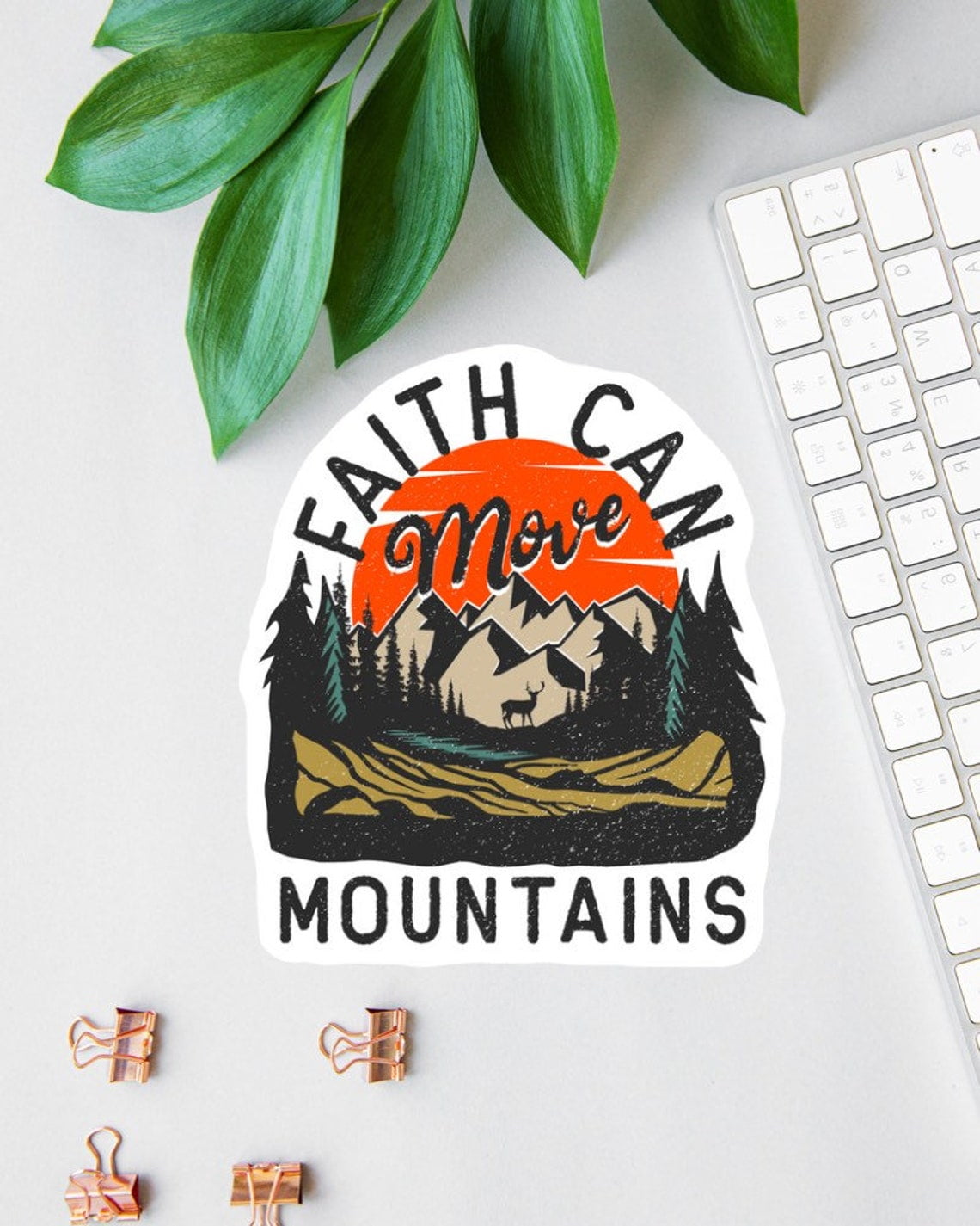 StickerCraft er, Faith Can Move Mountains er, Laptop er, Water Bottle ...