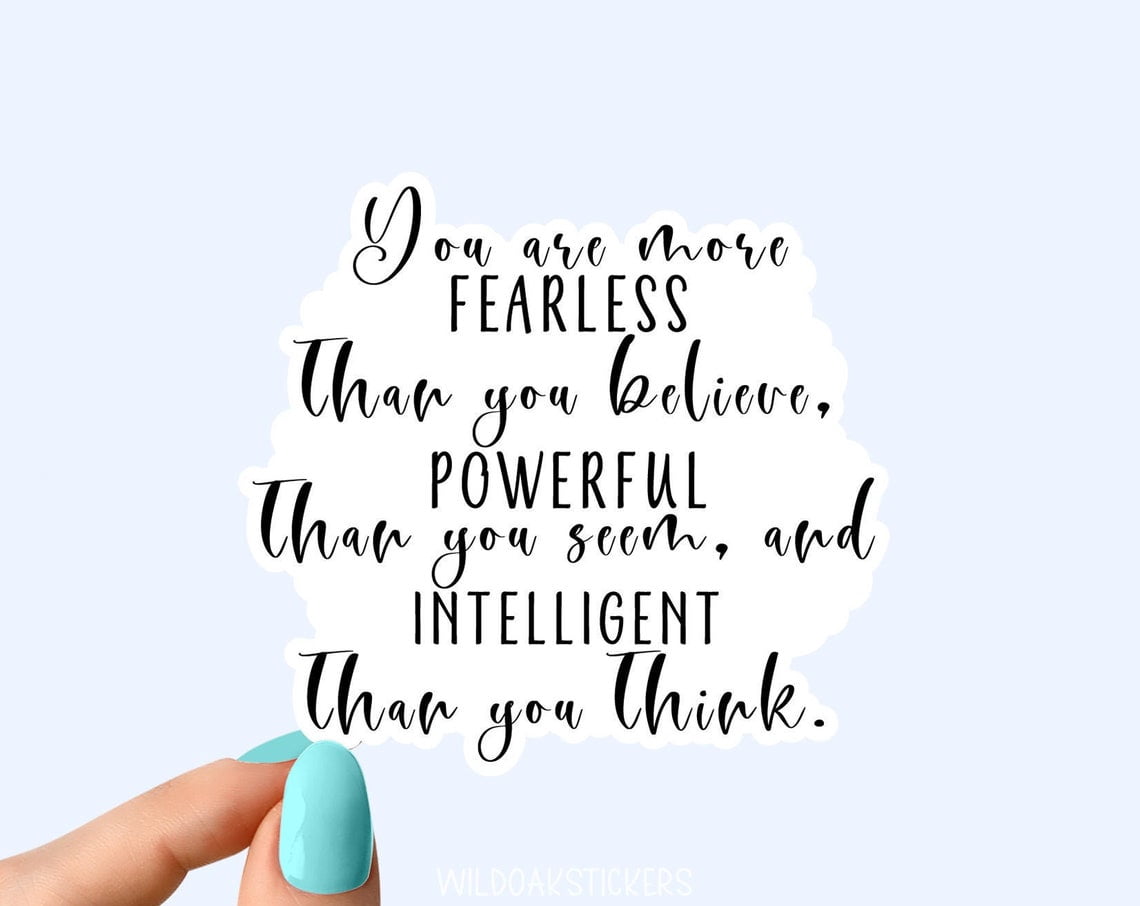 StickerCraft fearless powerful and intelligent er, empowering er ...