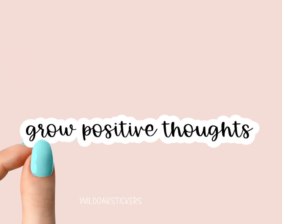 StickerCraft grow positive thoughts er, motivational laptop growing er ...