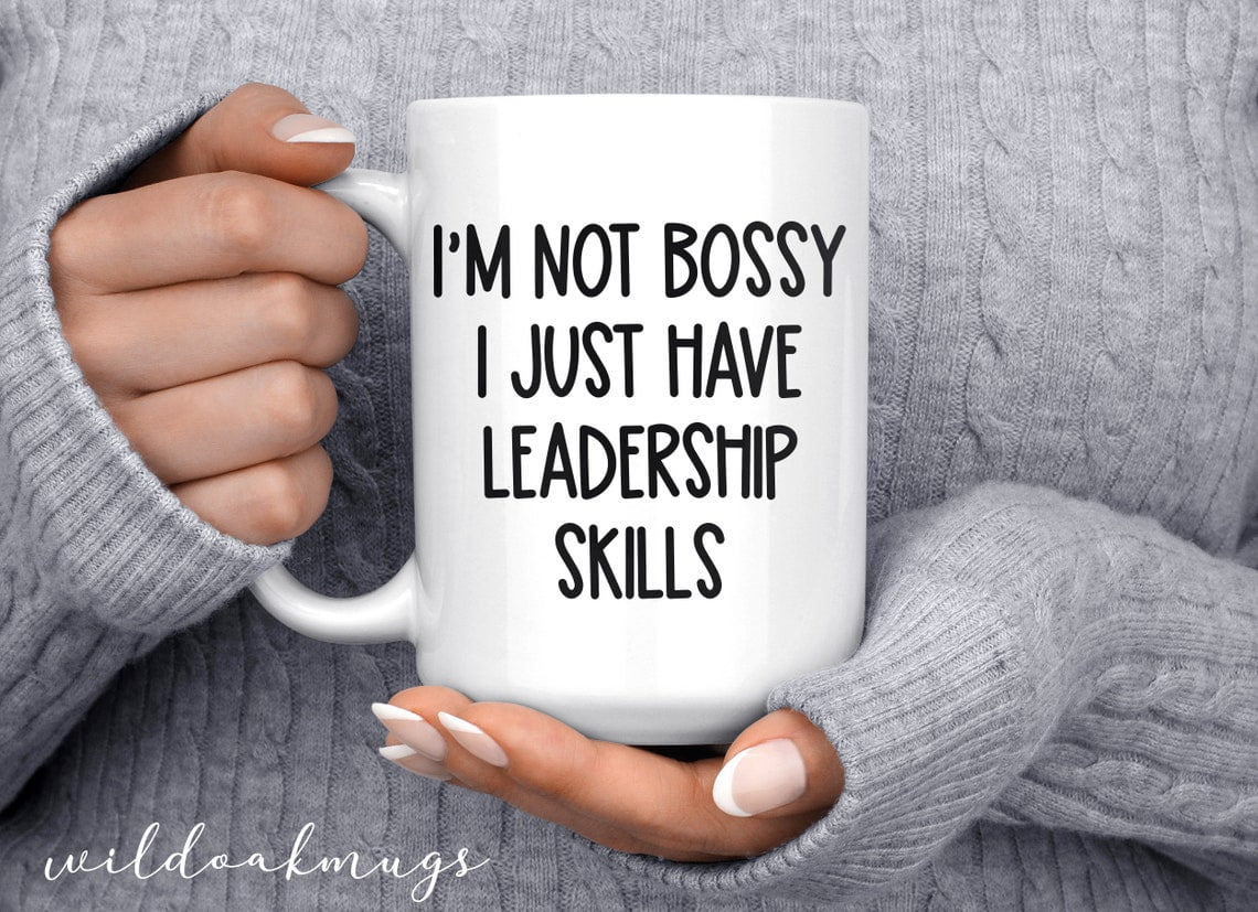 StickerCraft im not bossy mug, funny mean sarcastic employee mug, funny ...