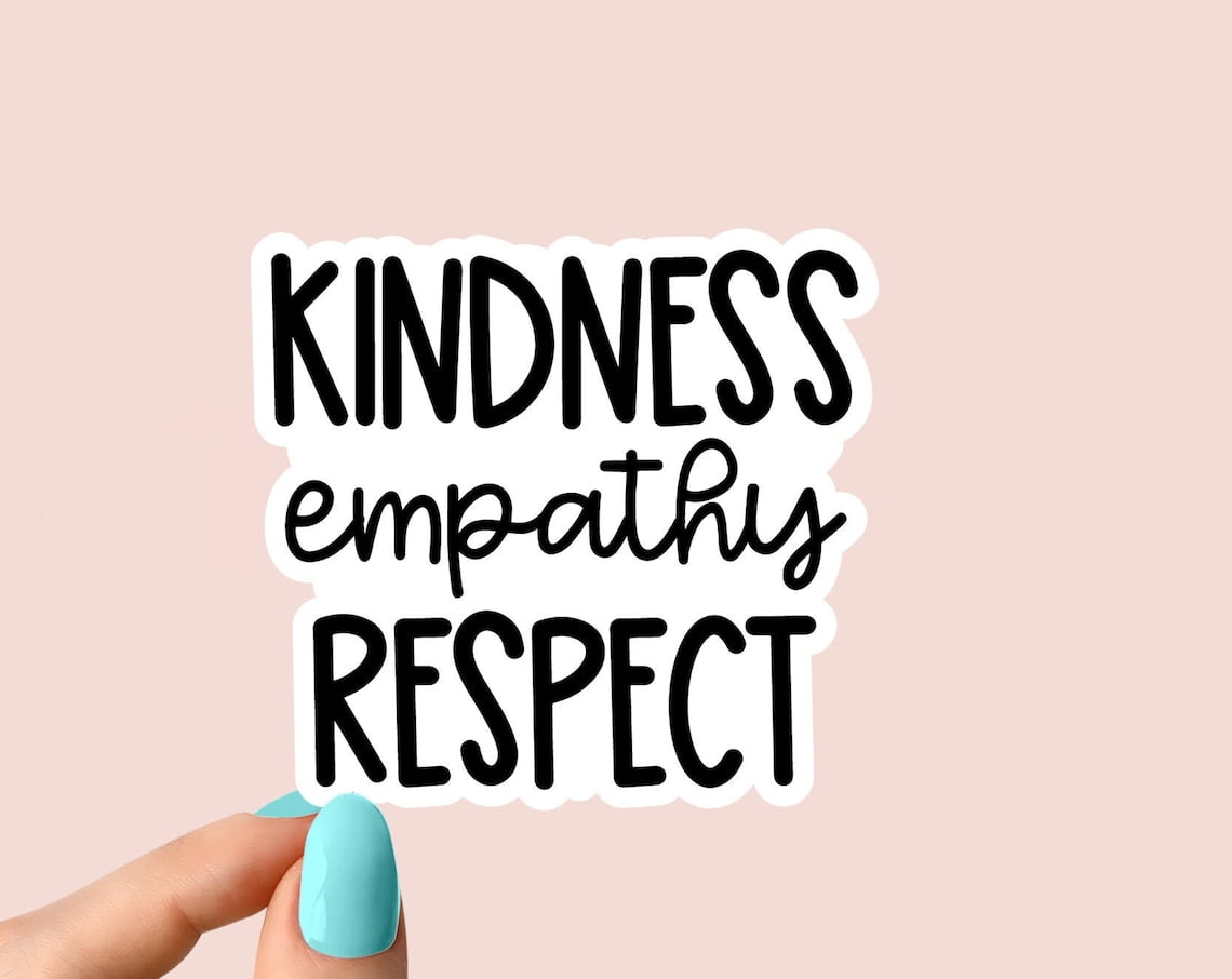 StickerCraft kindness empathy respect er Laptop Decals, inspirational ...