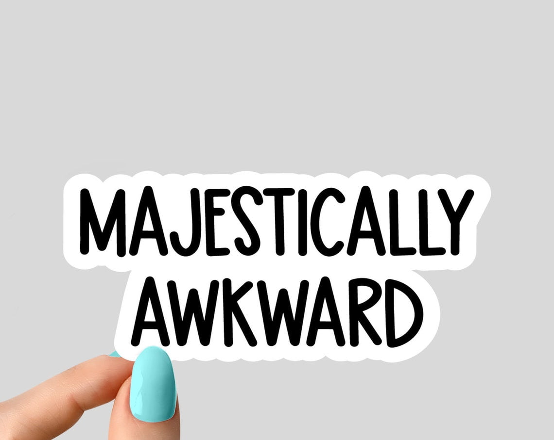 StickerCraft majestically awkward laptop ers, funny ers, laptop decals ...