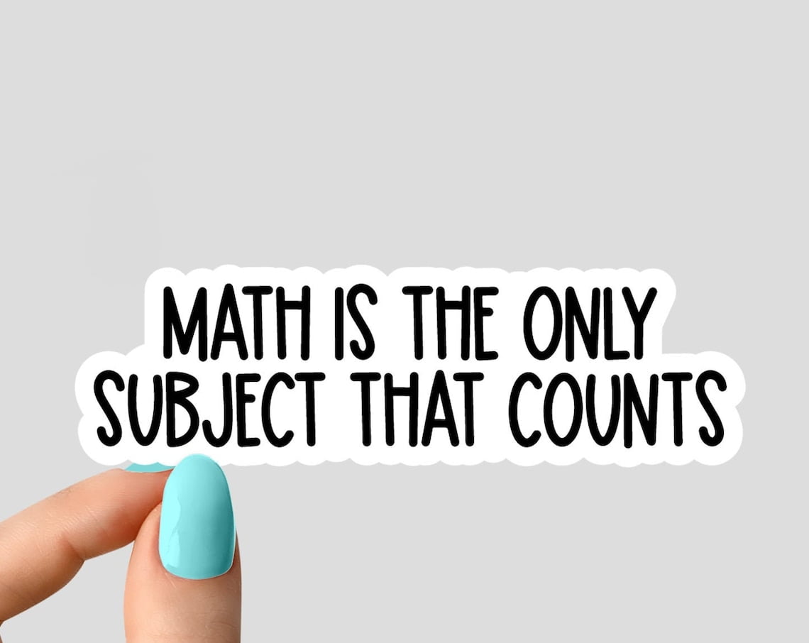 StickerCraft math is the only subject that counts er, math laptop ers ...
