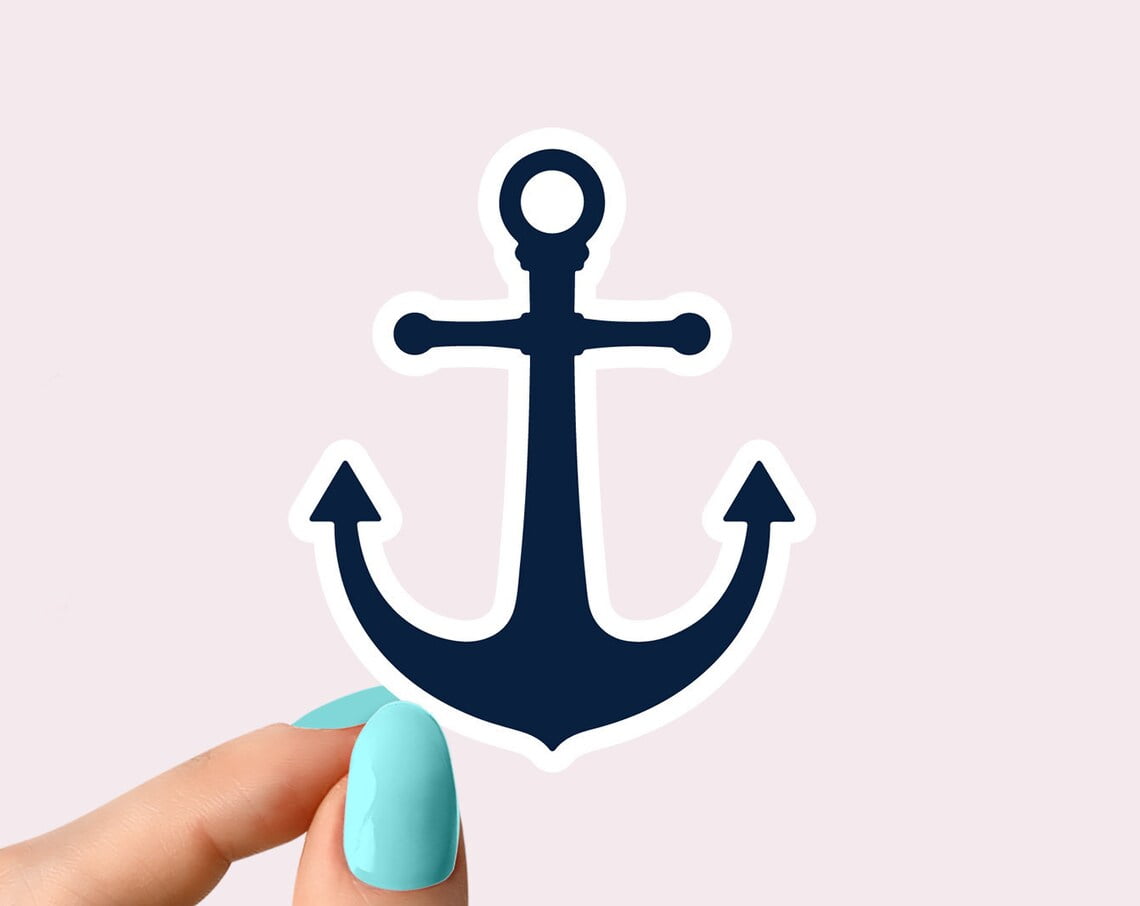 StickerCraft navy blue anchor ers, anchor ers for laptop tumblers water ...