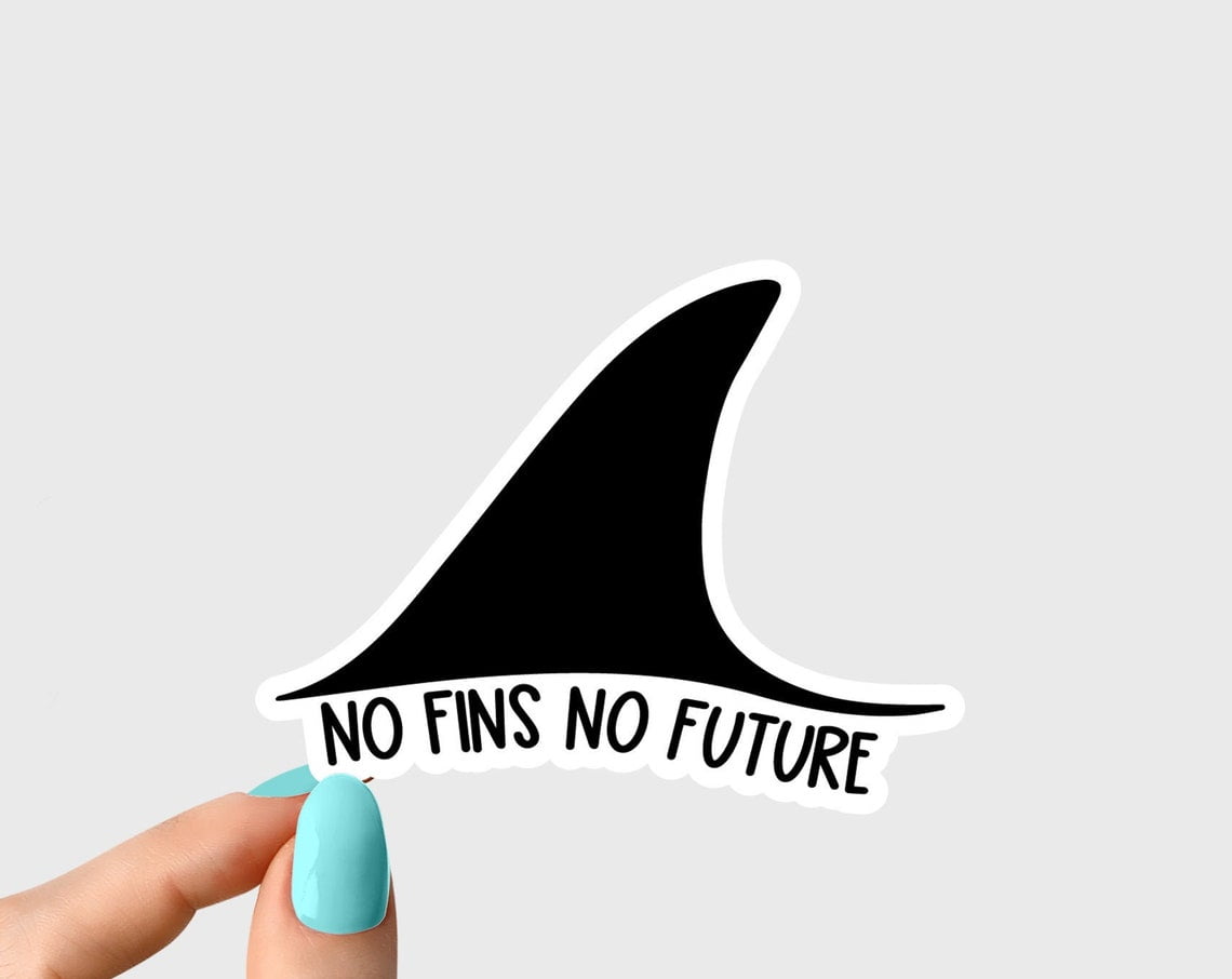 StickerCraft no fins no future shark ers, respect the local shark ers ...