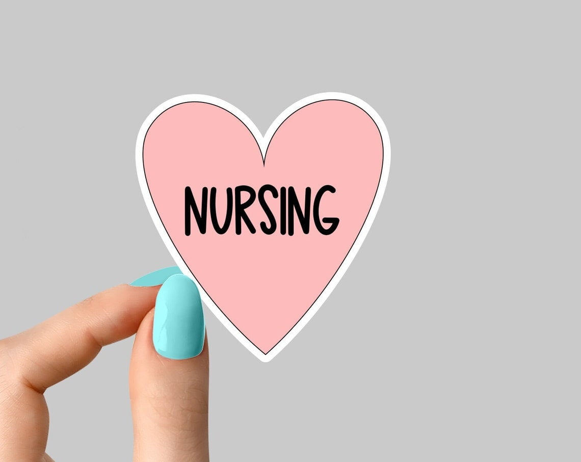 StickerCraft pink heart nursing nurse er, Nursing er, Nurse ers Laptop ...