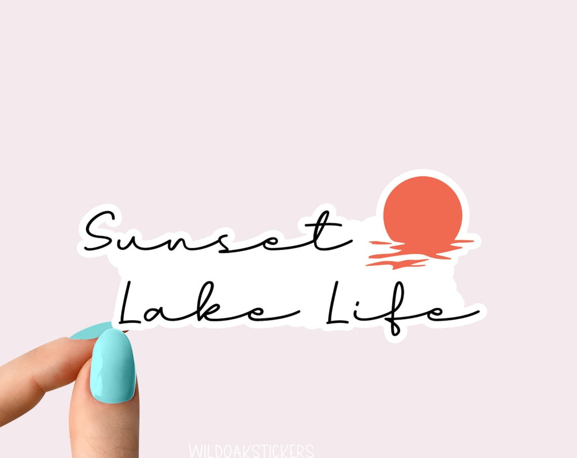 StickerCraft sunset lake life er, lake life ers, sunset ers, lake ers ...