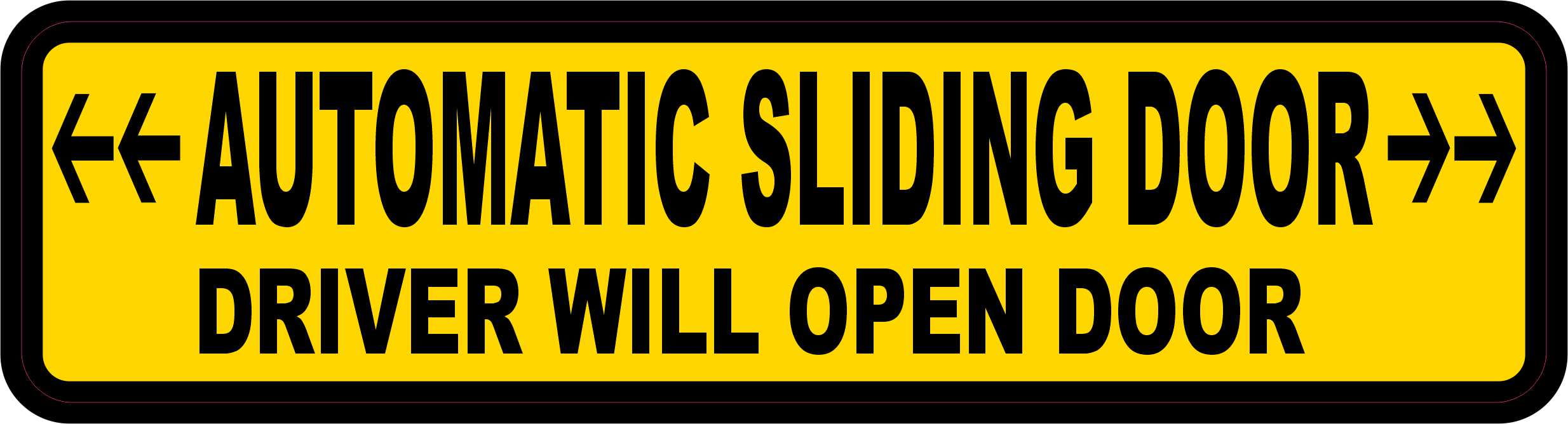 StickerTalk Automatic Sliding Door Driver Will Open Vinyl Sticker, 8 ...