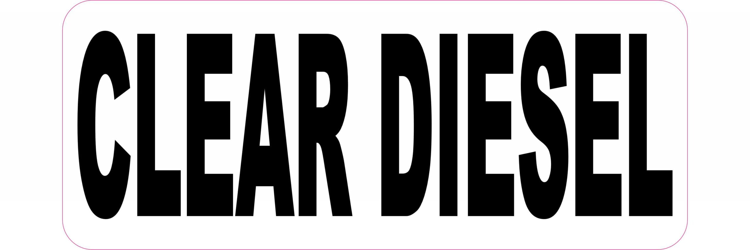 StickerTalk Clear Diesel Vinyl Sticker, 10 inches x 4 inches - Walmart.com