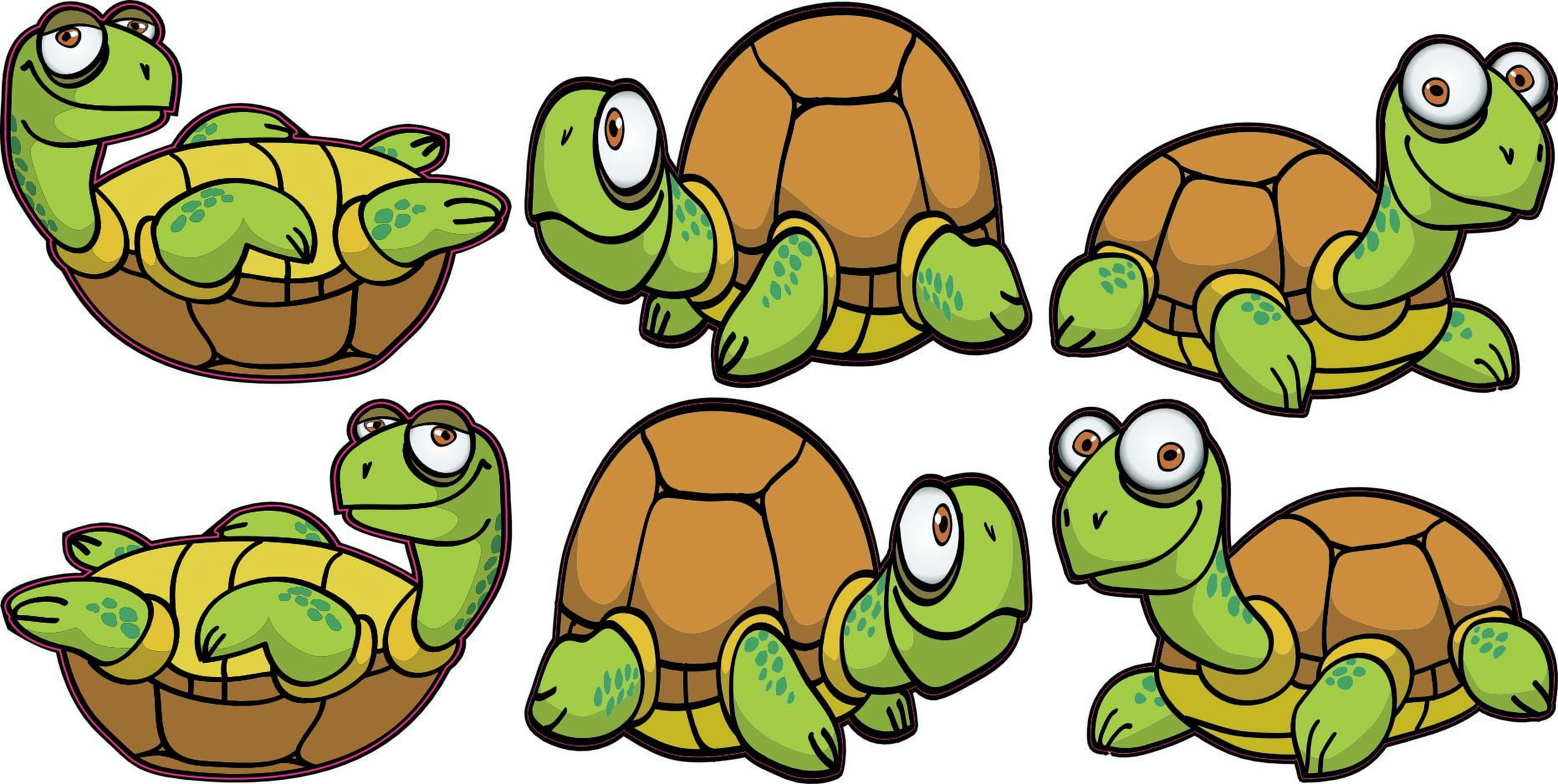 StickerTalk Cute Turtle Vinyl Stickers, 2 inches x 1.5 inches - Walmart.com