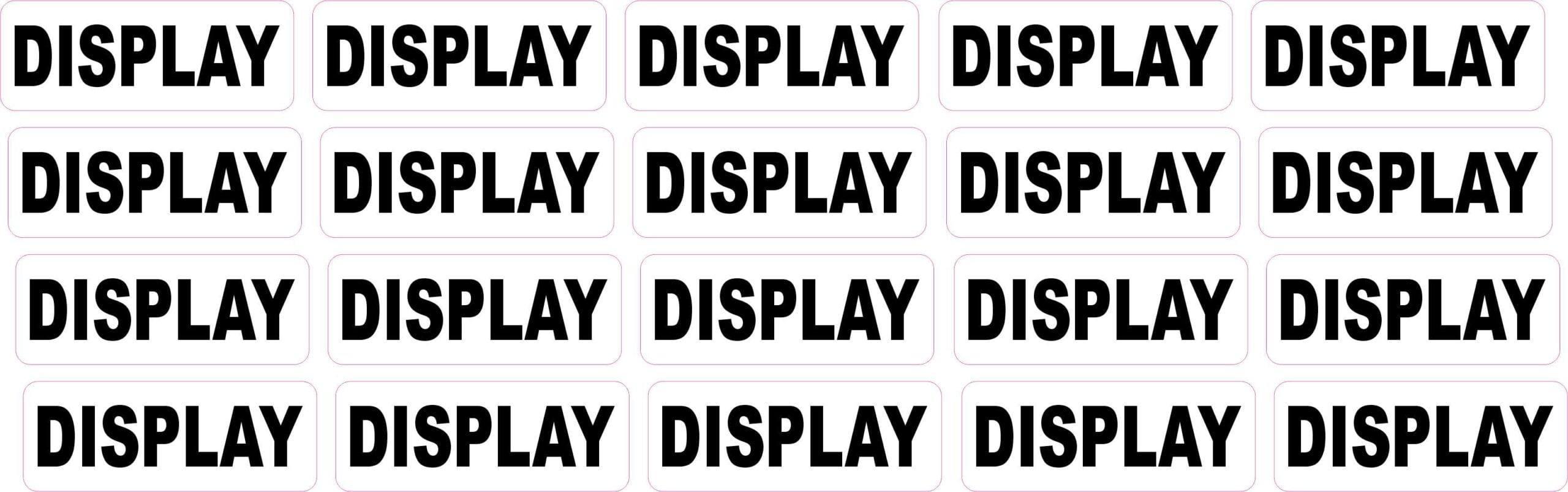 StickerTalk Display Vinyl Stickers, 1 sheet of 20 stickers, 2 inches x ...