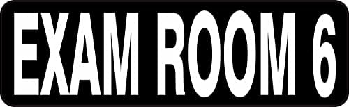 StickerTalk Exam Room 6 Vinyl Sticker, 10 inches by 3 inches - Walmart.com