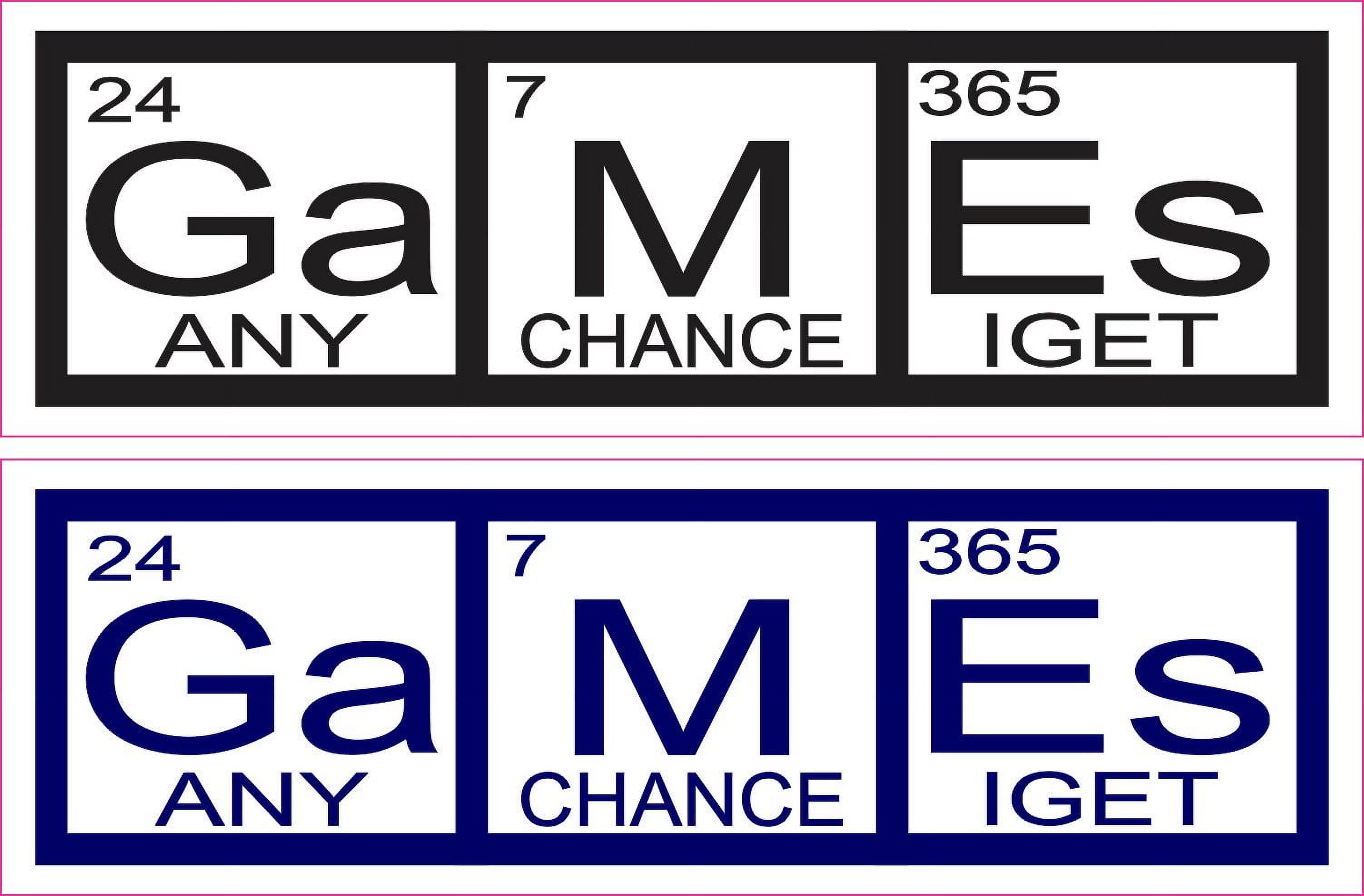 StickerTalk Games Any Chance I Get Vinyl Sticker Sheet, 5 inches x 1.6 ...