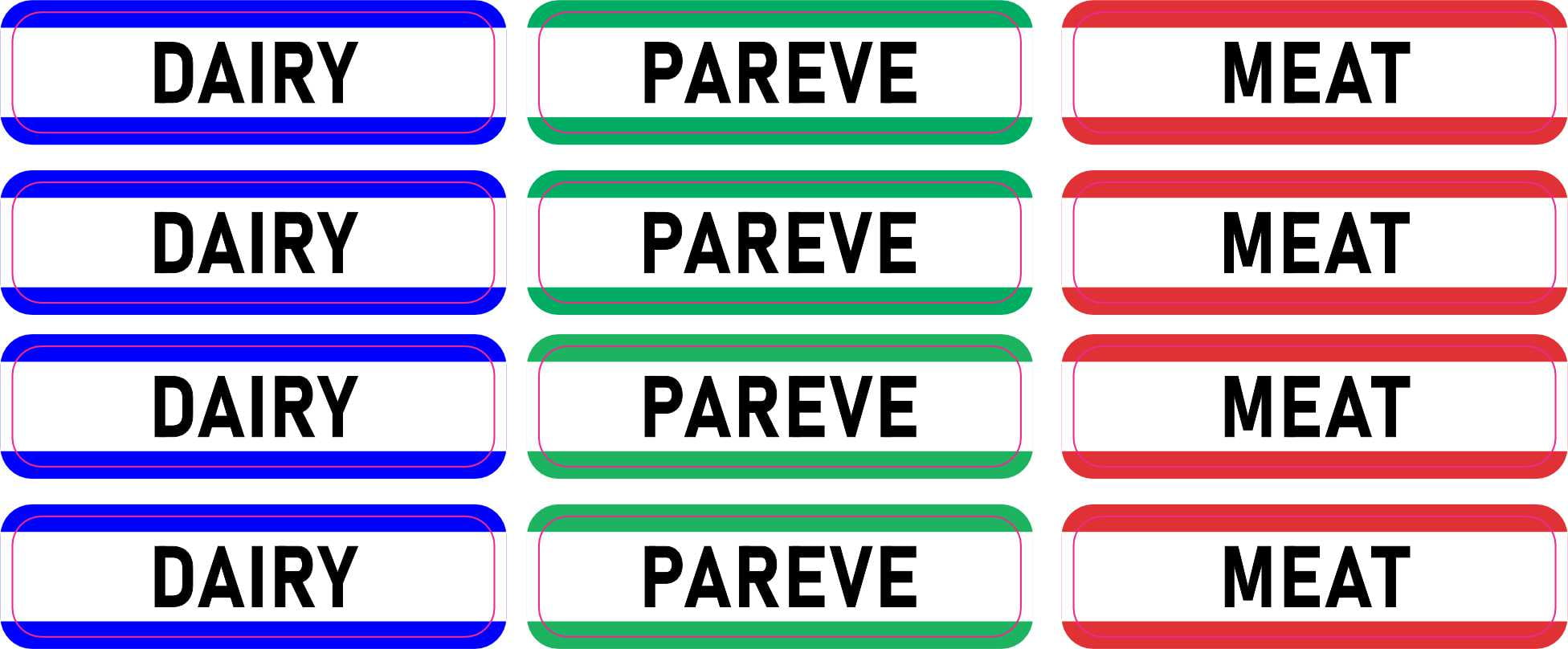 StickerTalk Kosher Label Stickers, 2 inches x 0.5 inches - Walmart.com