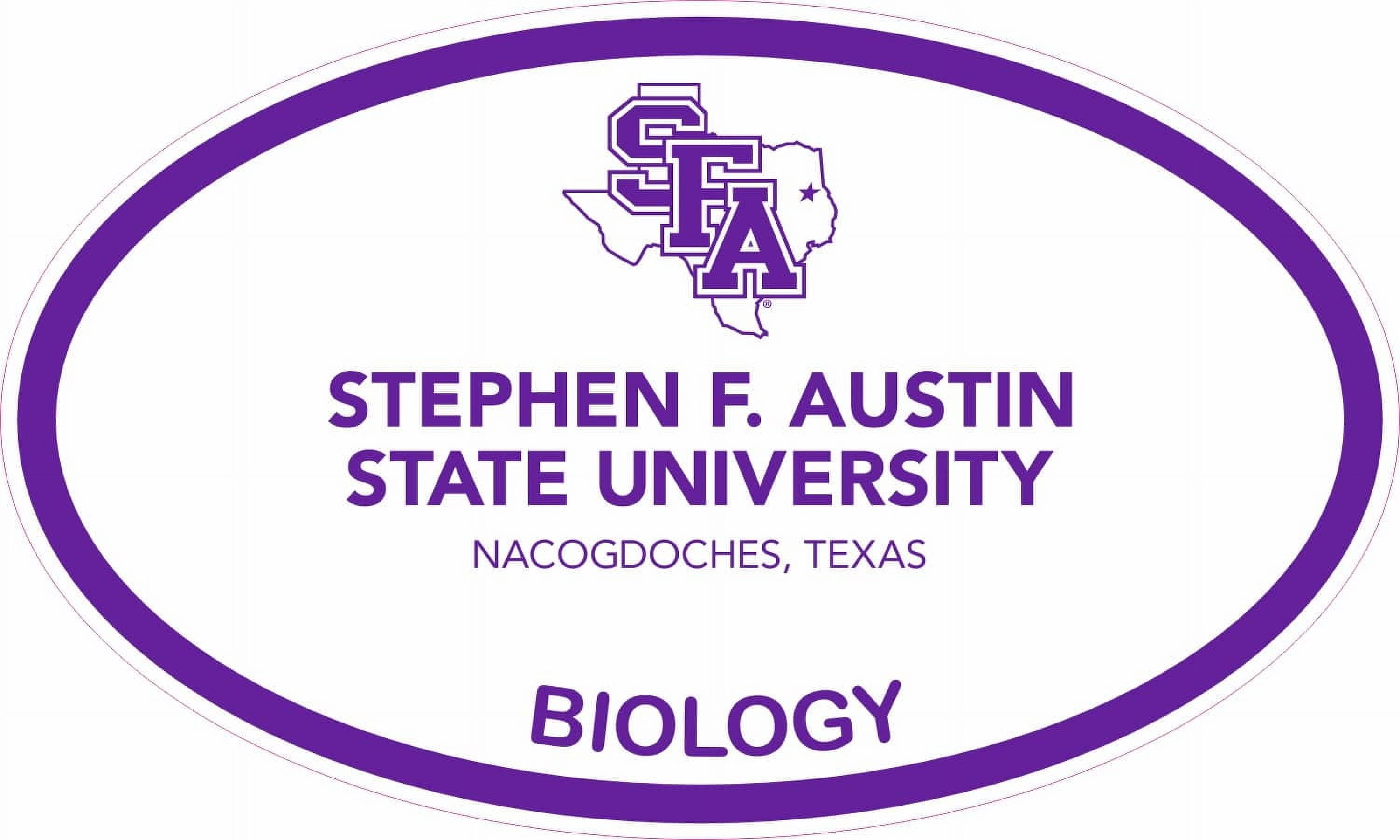 StickerTalk Officially Licensed SFASU SFA Biology Sticker, 5 inches x 3 ...