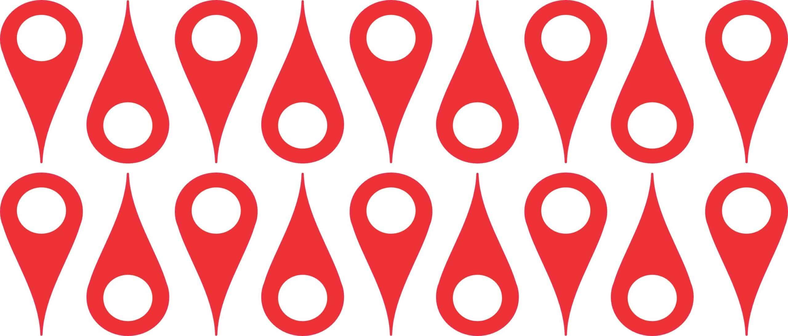 StickerTalk Red Map Pointer Stickers, 1 inches x 2 inches - Walmart.com