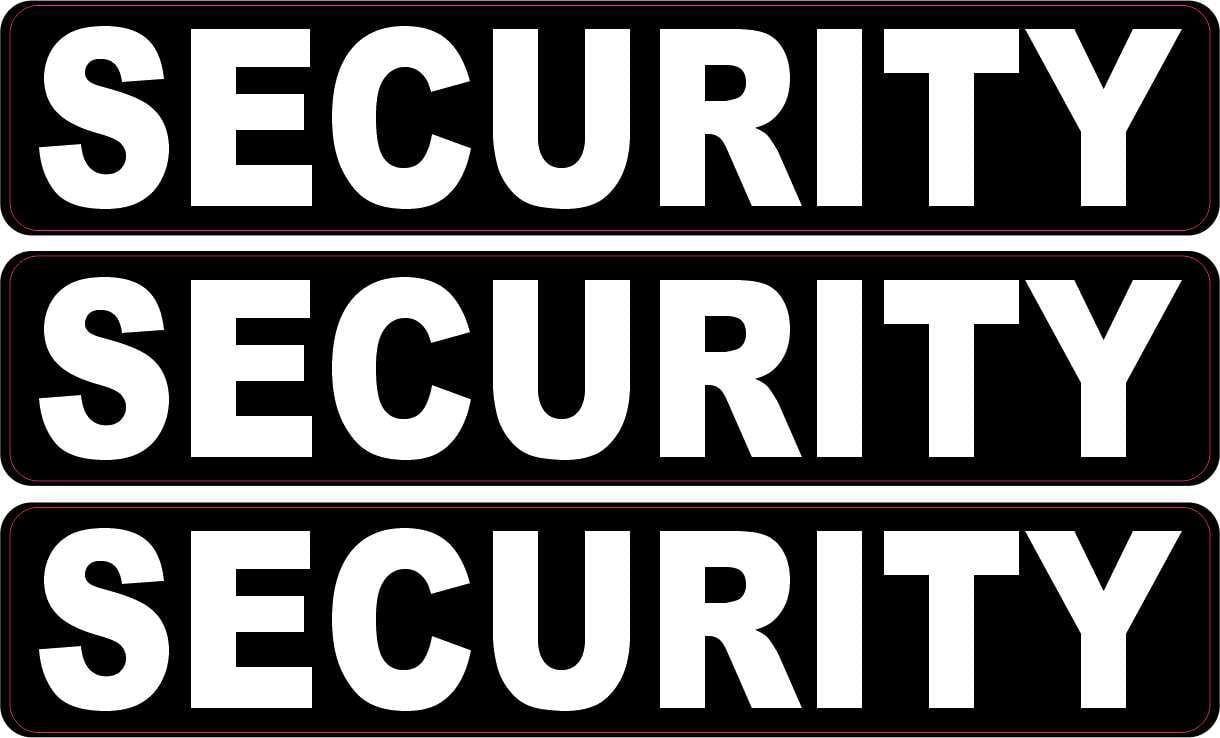 StickerTalk Security Vinyl Stickers, 1 sheet of 3 stickers, 4 inches x ...