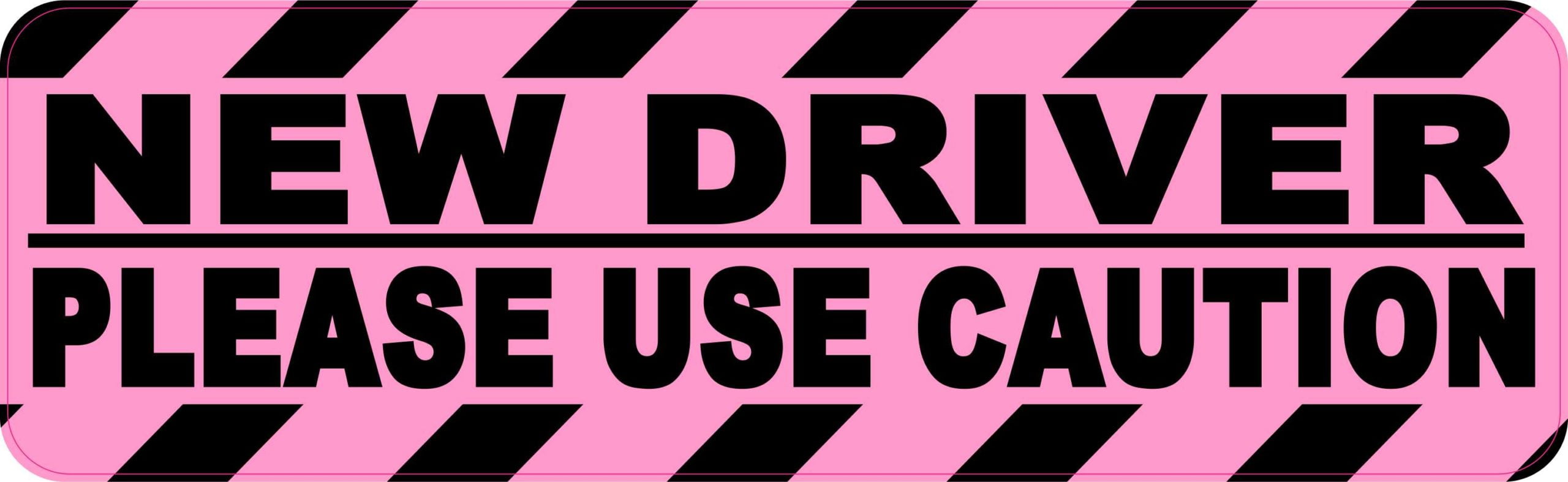 StickerTalk Use Caution New Driver Magnet, 10 inches x 3 inches ...