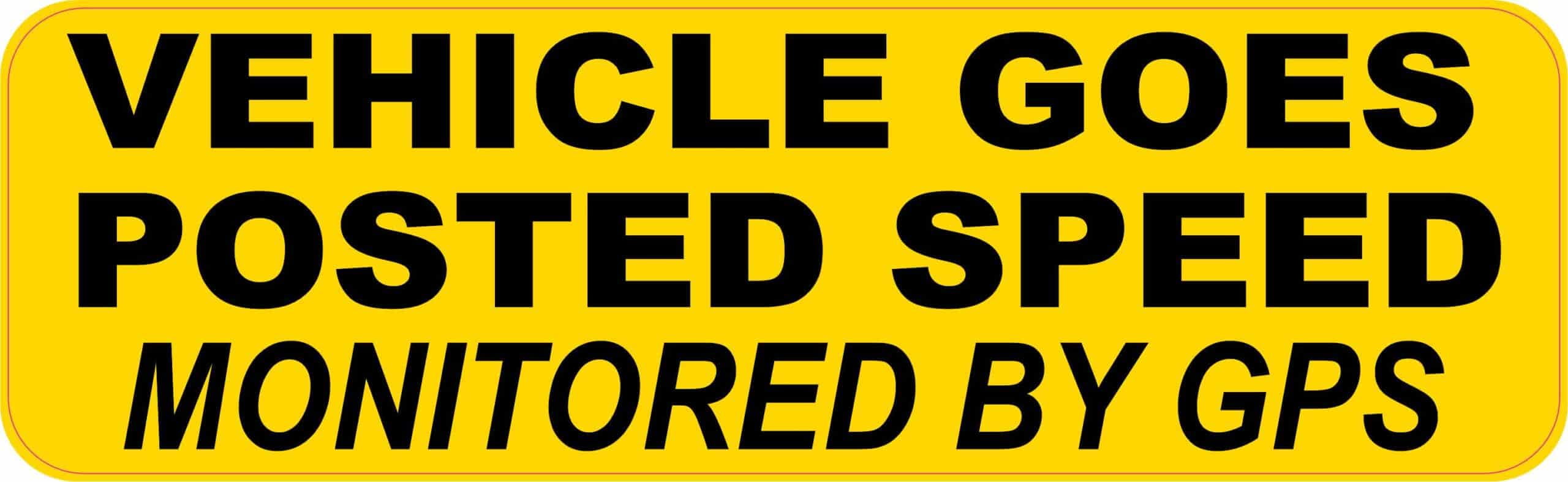 StickerTalk Vehicle Goes Posted Speed Magnet, 10 inches x 3 inches ...