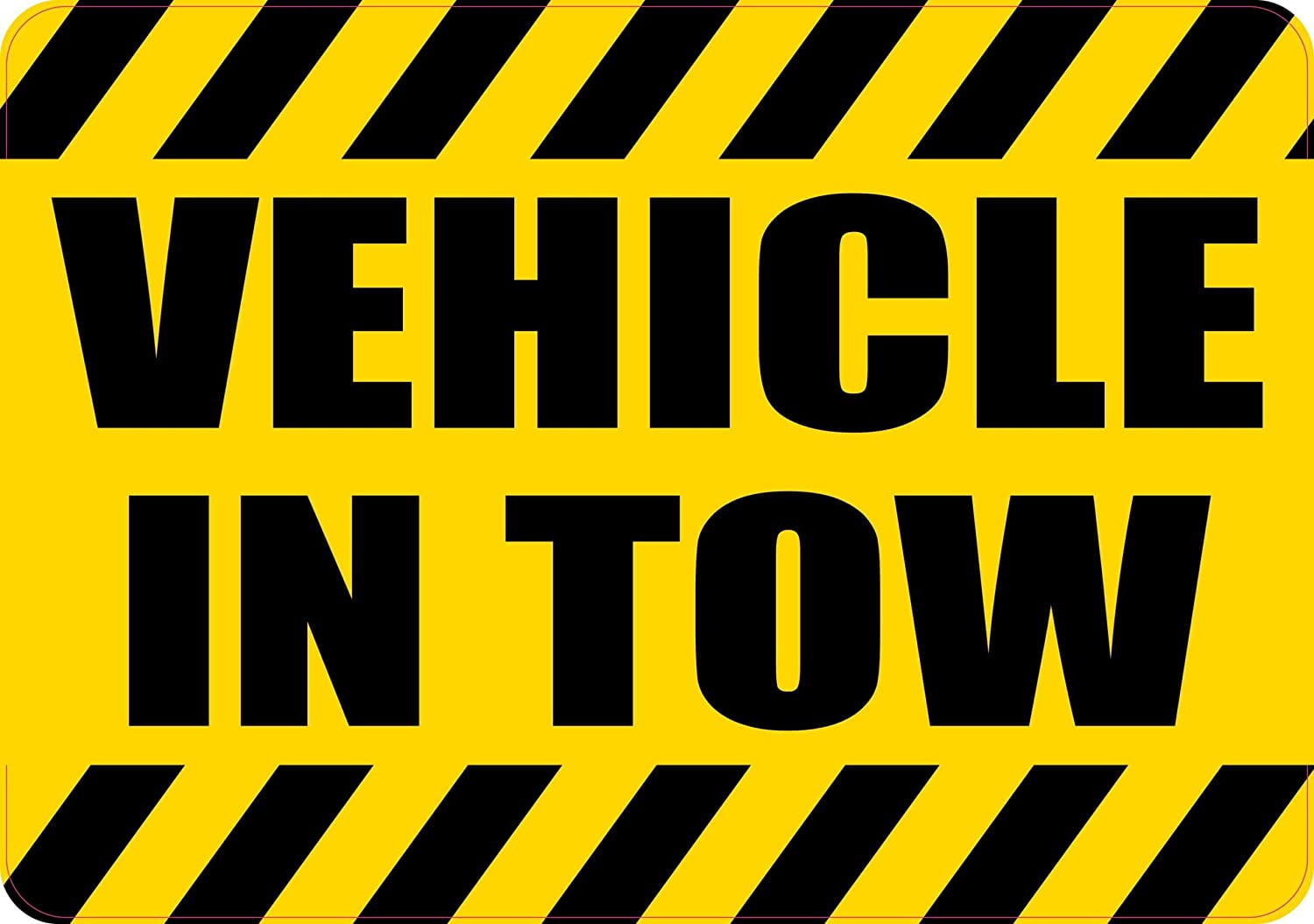 StickerTalk Vehicle in Tow Magnet, 10 inches by 7 inches - Walmart.com