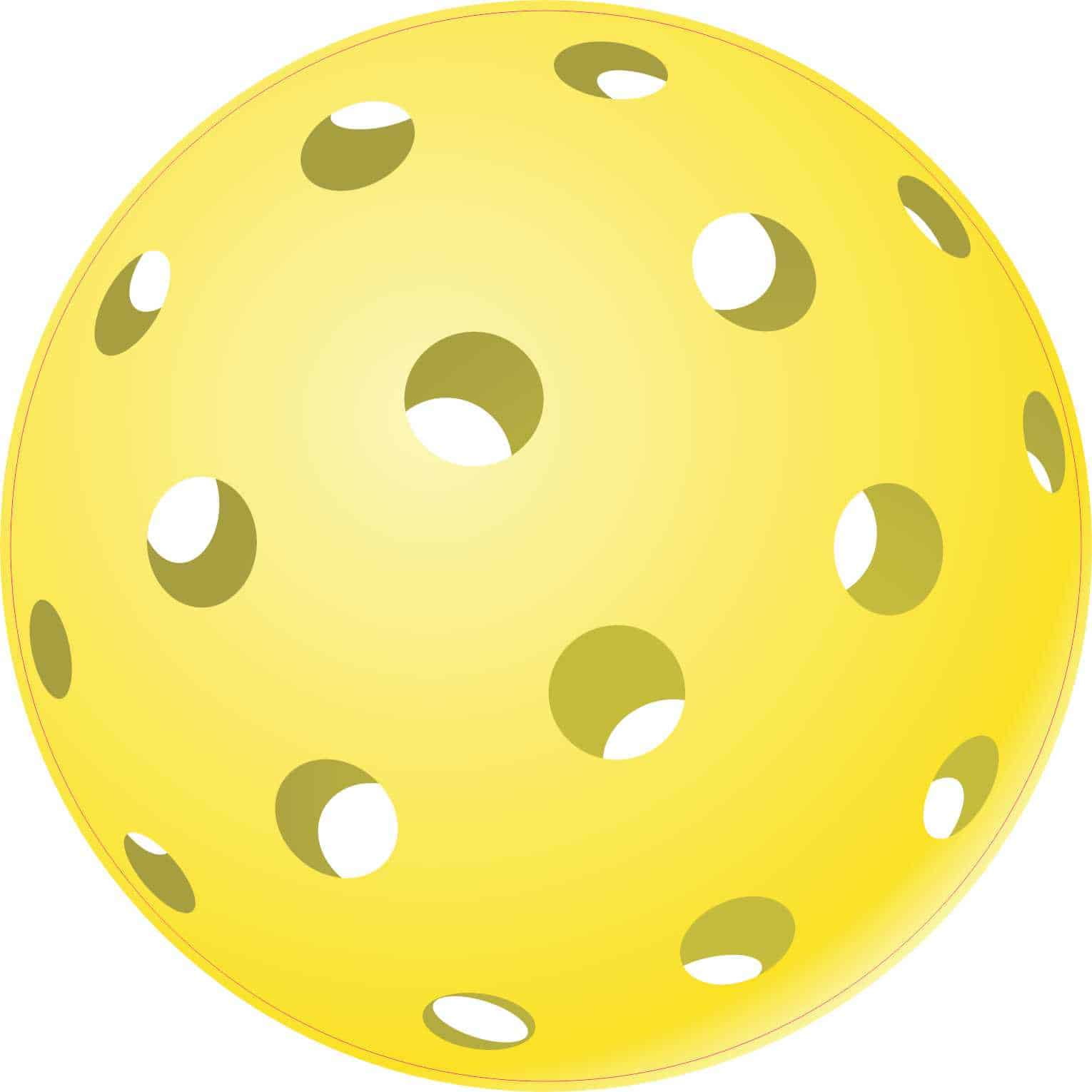StickerTalk Yellow Pickleball Sticker, 5 inches x 5 inches - Walmart.com
