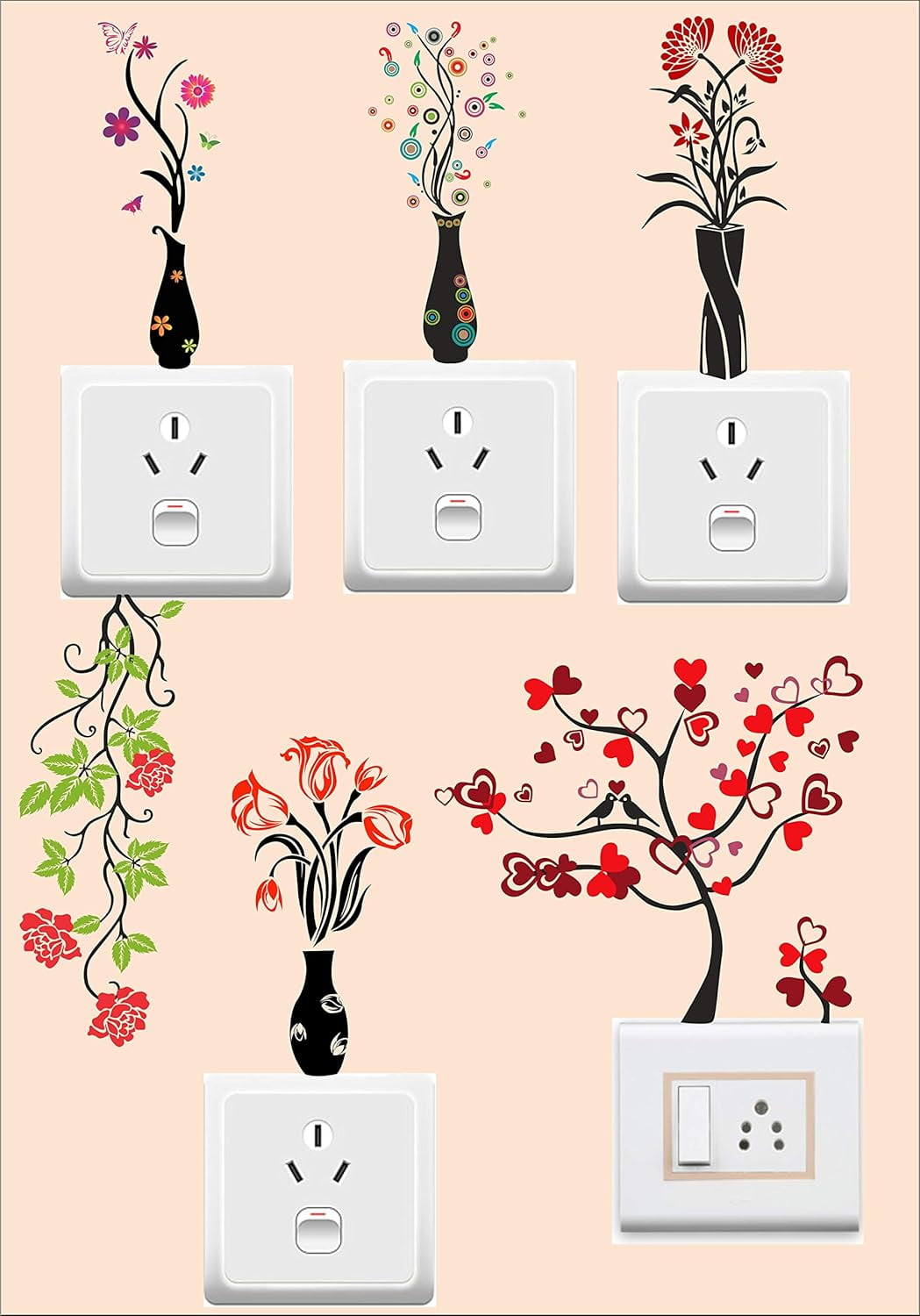 StickerYard Switch Board Sticker Light Switches Sticker Wall Art ...