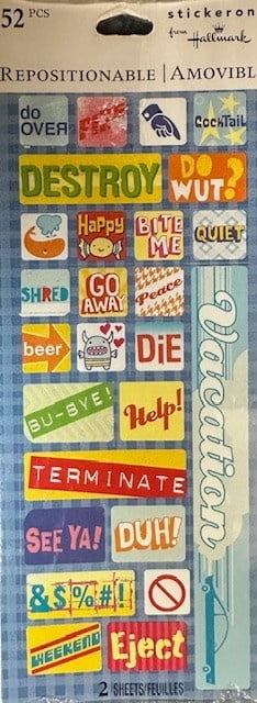 Stickeroni Word Art Stickers [200SS1090] - Walmart.com