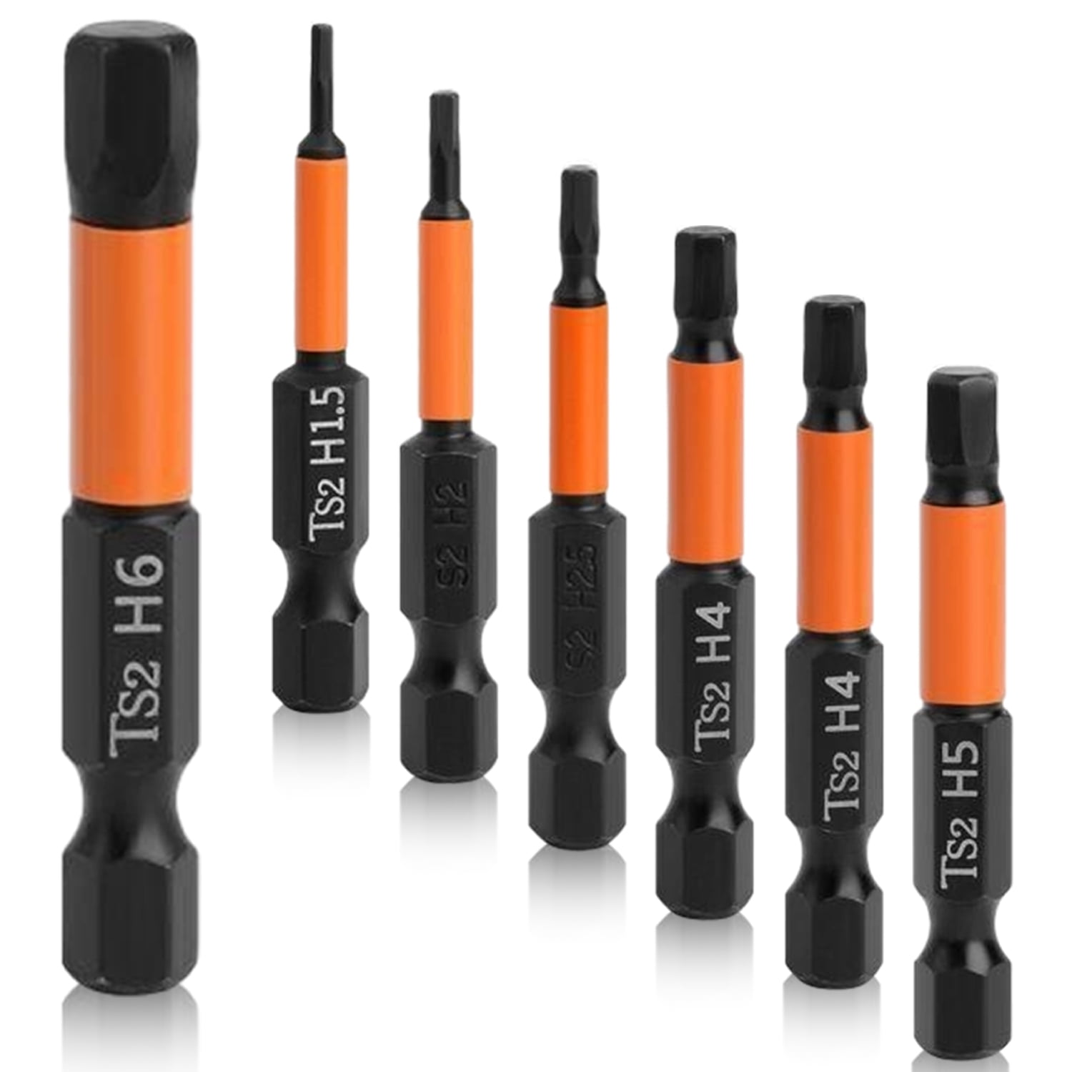 Stickers -7-piece set of magnetic hexagonal screwdriver bits - set ...