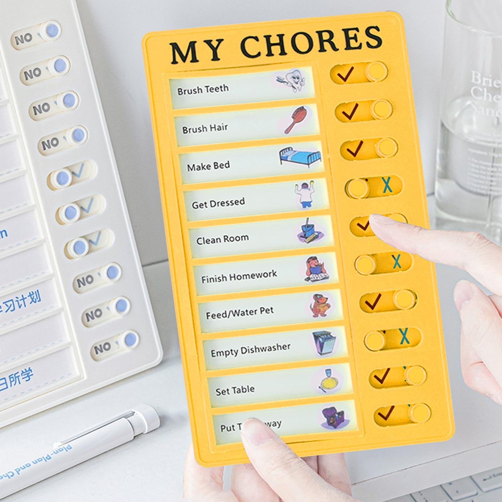 Stickers Aesthetic Blue Self Disciplined Clocking Device For Children ...