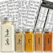 v2croft 168 Pantry Labels for Containers, Minimalist White Matte ...